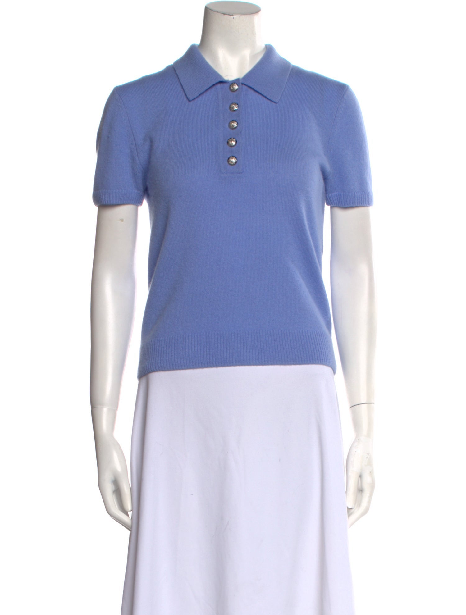 Veronica Beard Cashmere Mock Neck Sweater - Blue Knitwear, Clothing ...