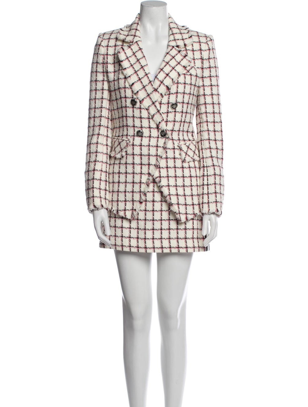 Veronica Beard Plaid Print Skirt Suit w/ Tags - Blue Suits and Sets ...