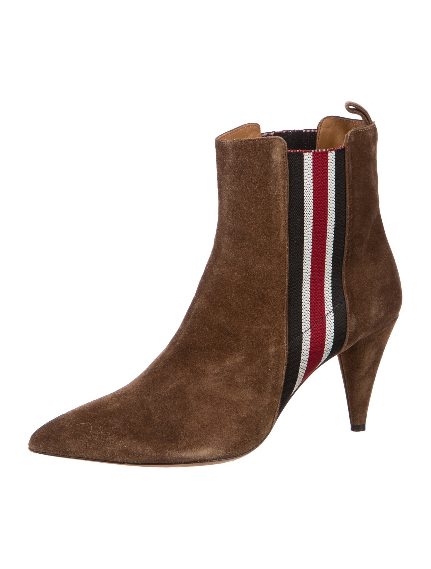 Veronica Beard Suede Striped Chelsea Boots - Neutrals Boots, Shoes ...