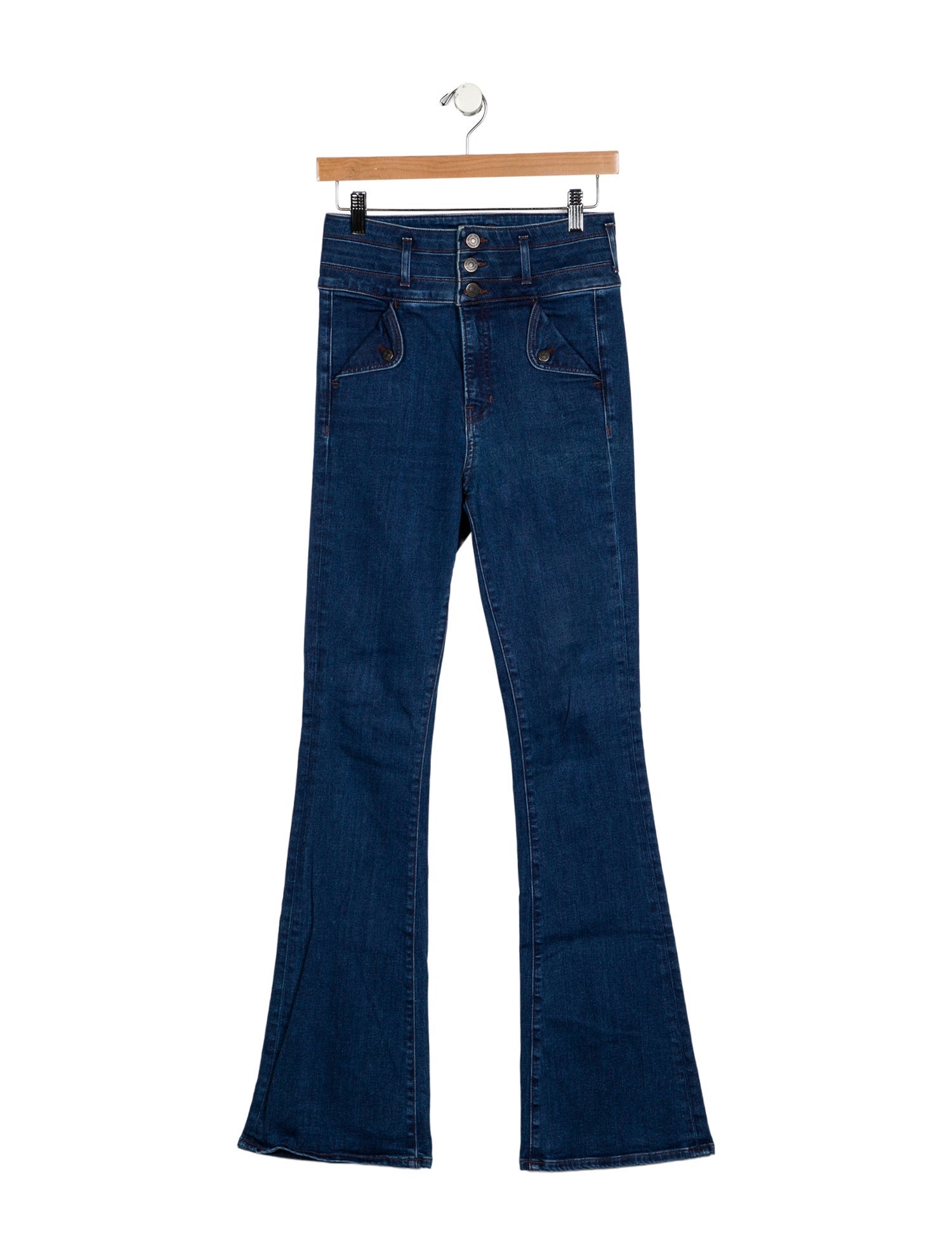 Veronica Beard High-Rise Wide Leg Jeans - Blue, 12.25" Rise Jeans ...
