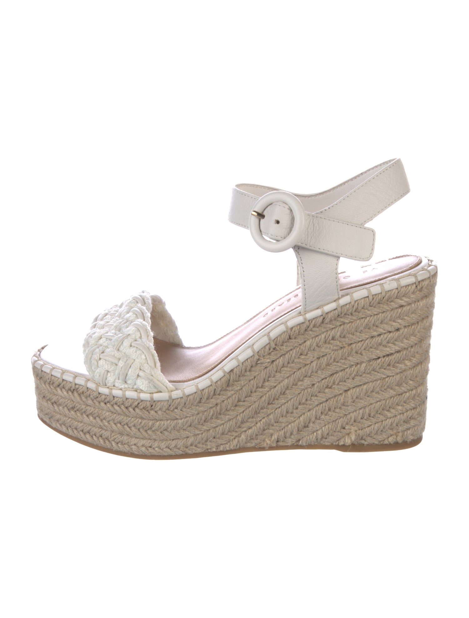 Veronica Beard Leather Espadrilles - White Sandals, Shoes - WV1430438 ...
