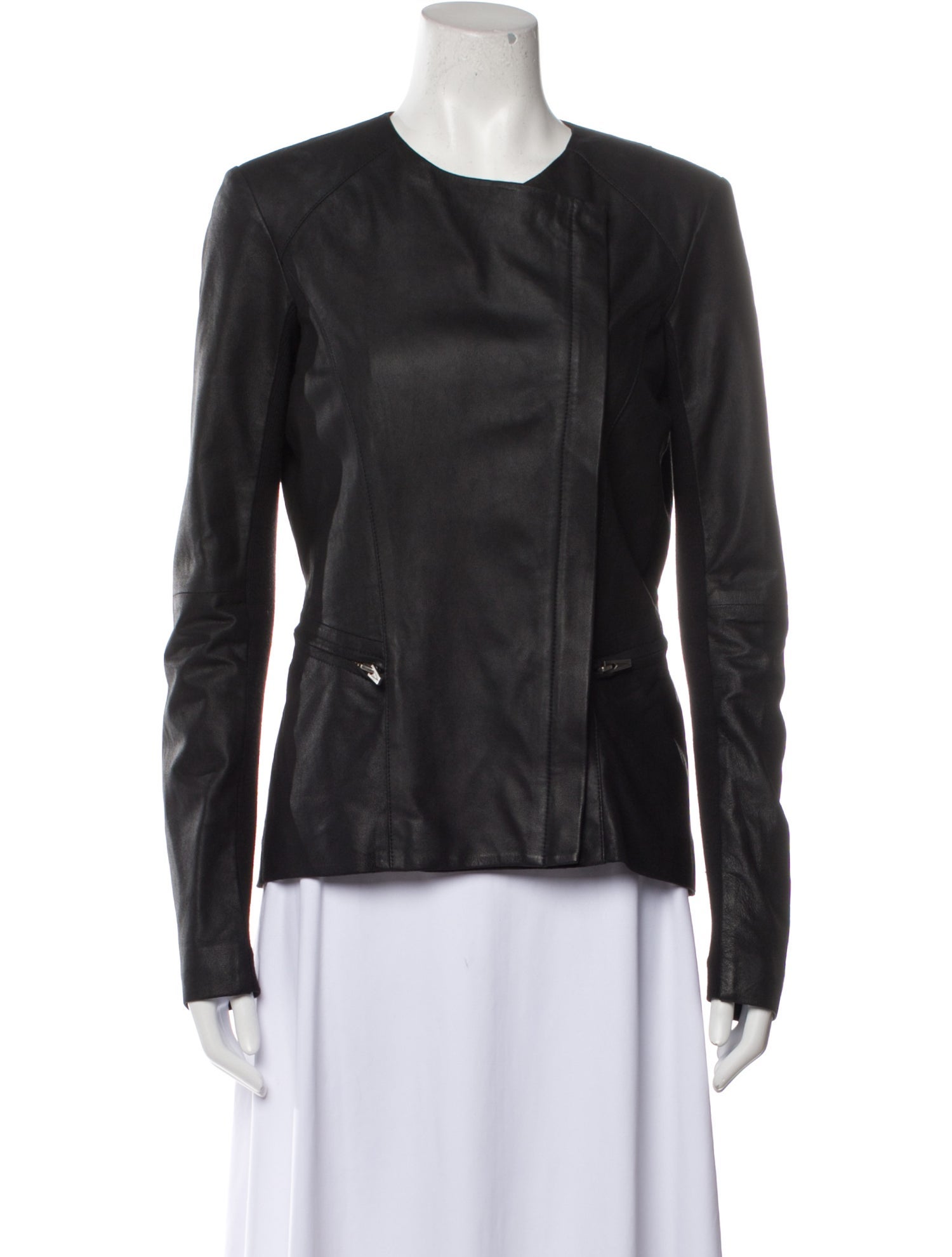 Veda Lamb Leather Jacket - Black Jackets, Clothing - WV327709 | The ...
