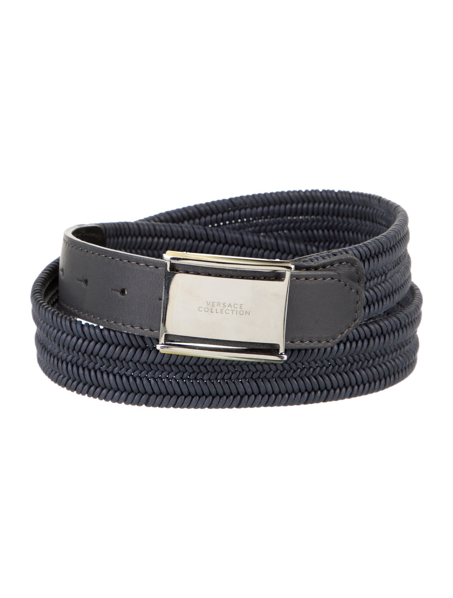 Versace Collection Leather - Blue Belts, Accessories - WV939616 | The ...