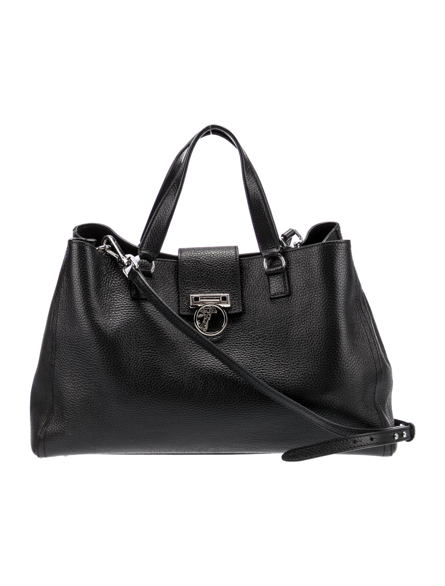 Versace Collection Leather Tote - Black Totes, Handbags - WV940656 ...