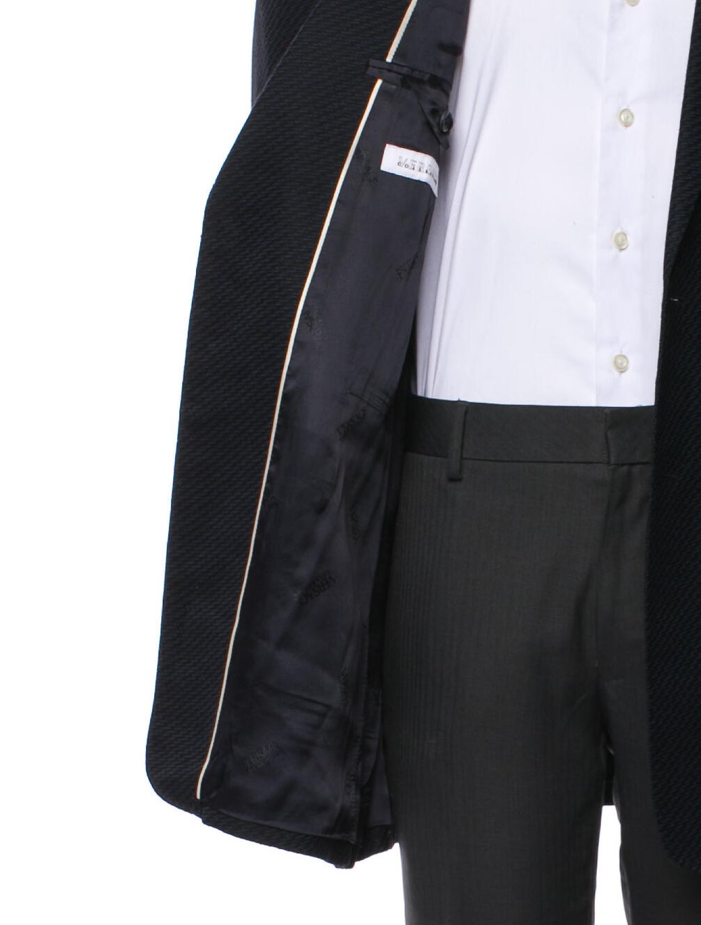 Versace Collection Striped Blazer - Blue Suiting, Clothing - WV943207 ...