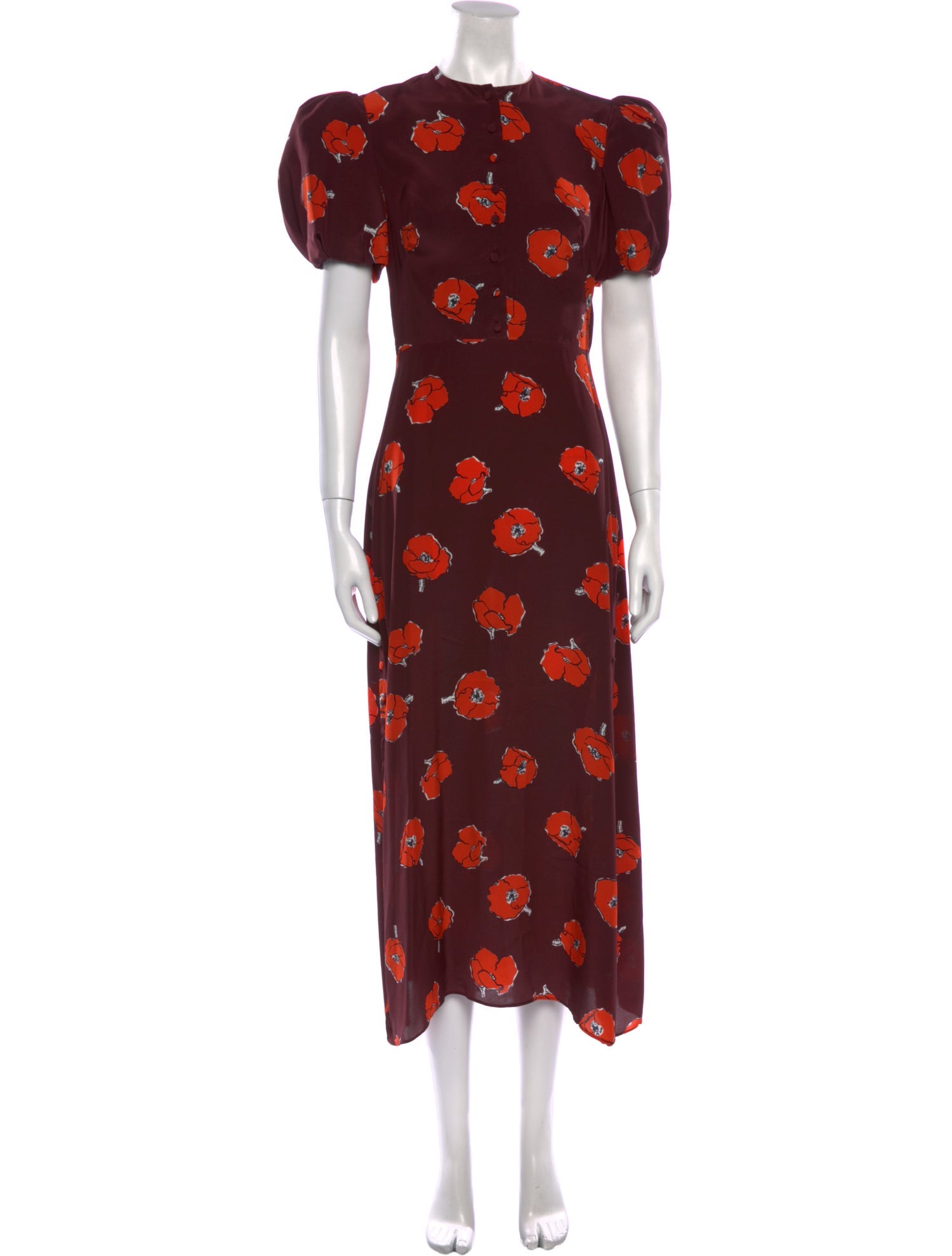 The Vampire's Wife Silk Long Dress - Burgundy Dresses, Clothing ...