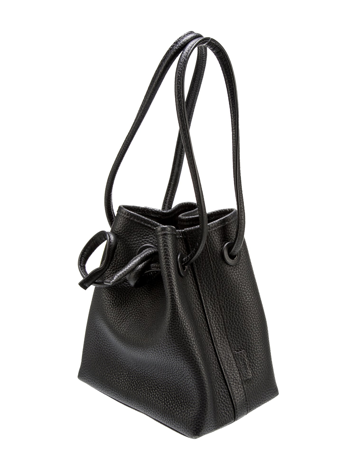 Vasic Leather Bucket Bag - Blue Bucket Bags, Handbags - WVCAI20149 ...