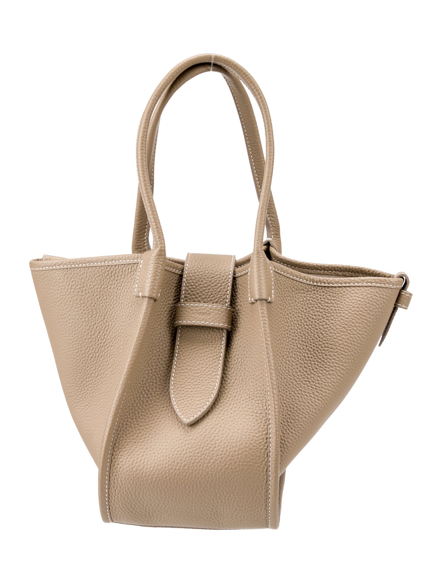 Vasic Leather Top Handle Bag - Neutrals Handle Bags, Handbags ...