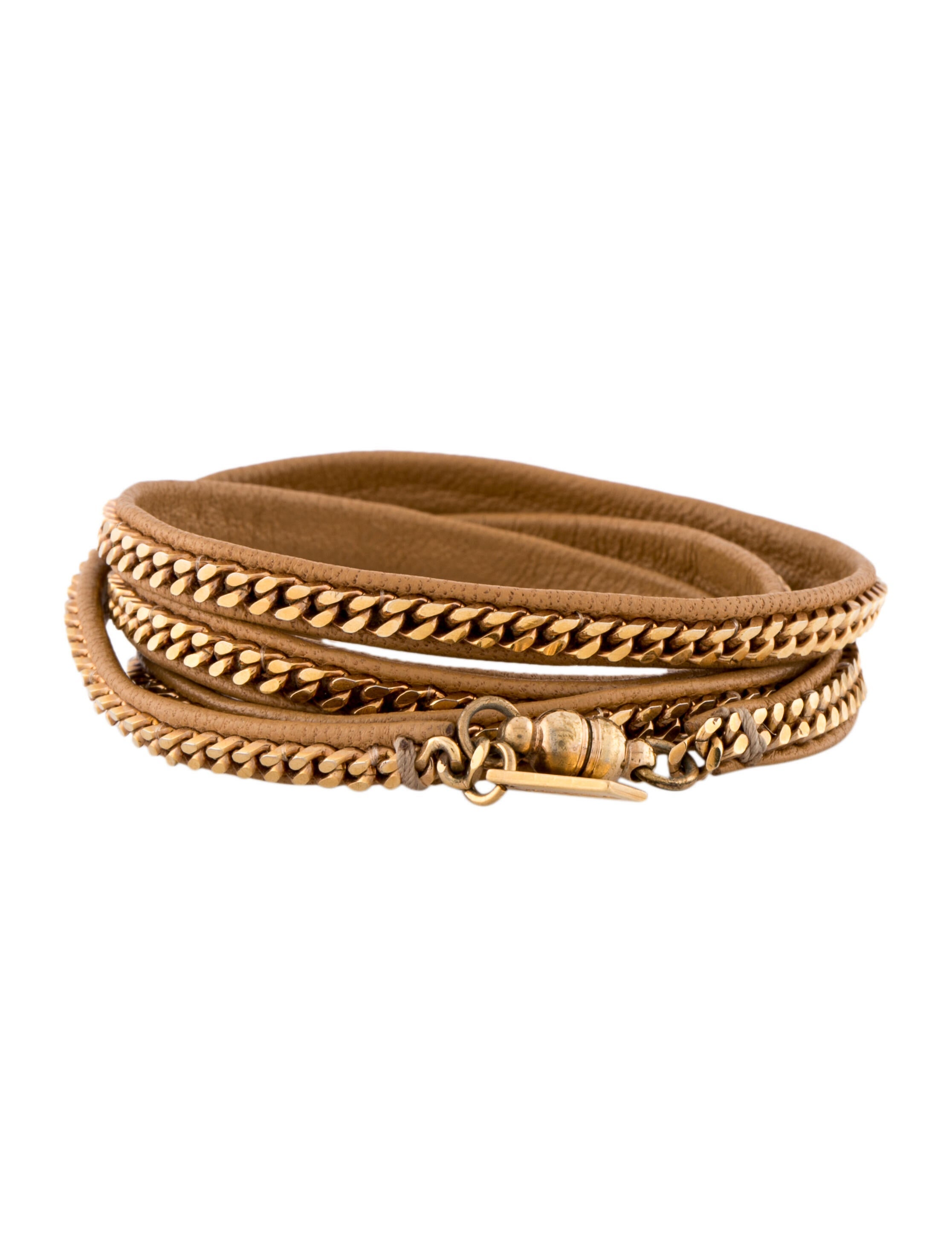 Vita Fede Leather Capri Wrap Bracelet - Gold-Plated Wrap, Bracelets ...