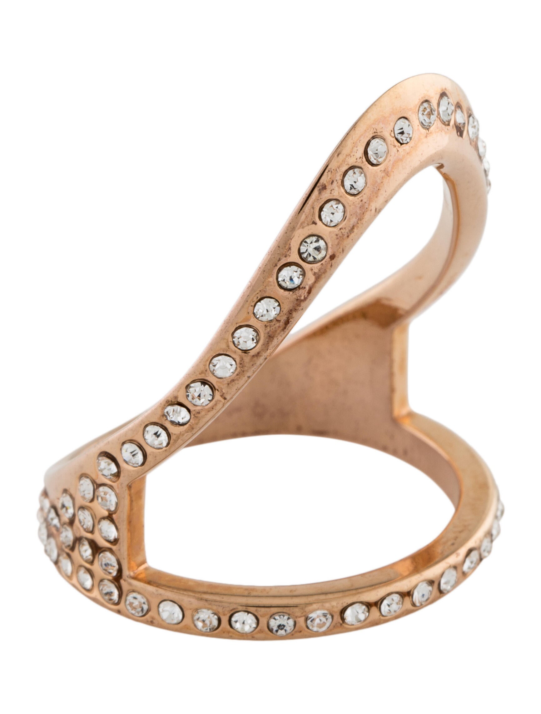 Van Cleef & Arpels 18K Diamond Perlé Clovers Ring w/ Tags - 18K White ...