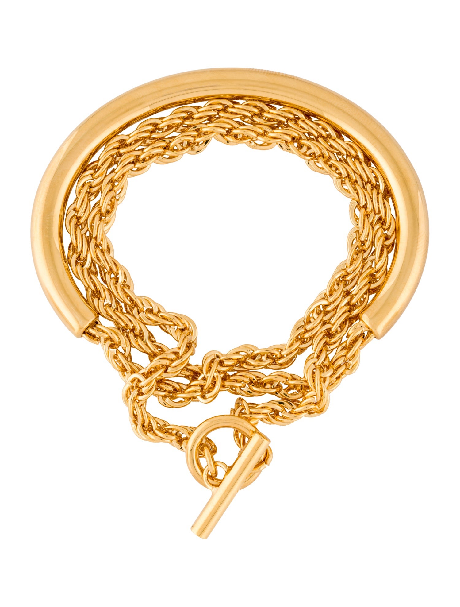 Vita Fede 'Nora' Chain Wrap Bracelet - Gold-Plated Wrap, Bracelets ...