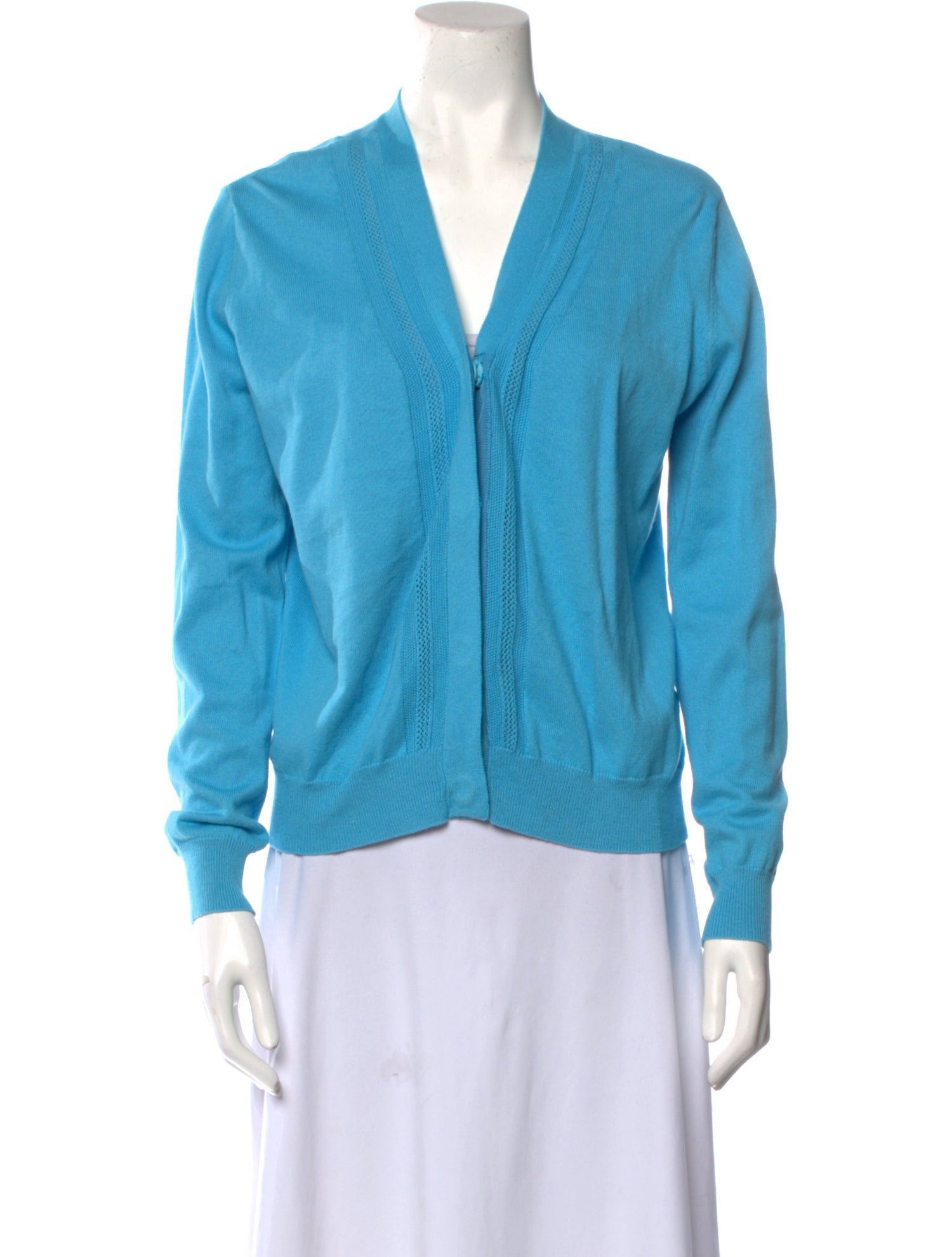 Victor Glemaud V-Neck Sweater - Blue Knitwear, Clothing - WVICT22366 ...