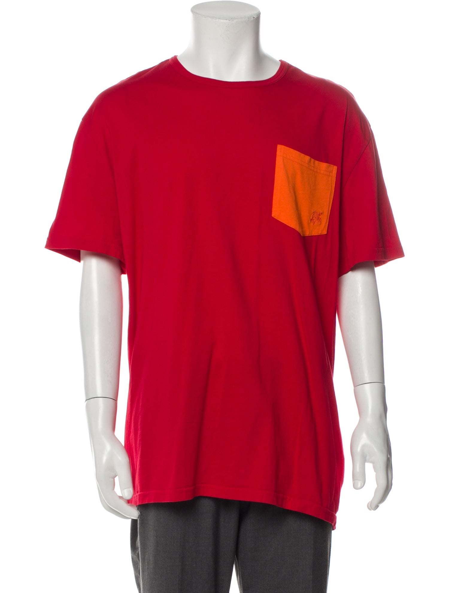 Vilebrequin Colorblock Pattern Crew Neck T-Shirt - Red T-Shirts ...