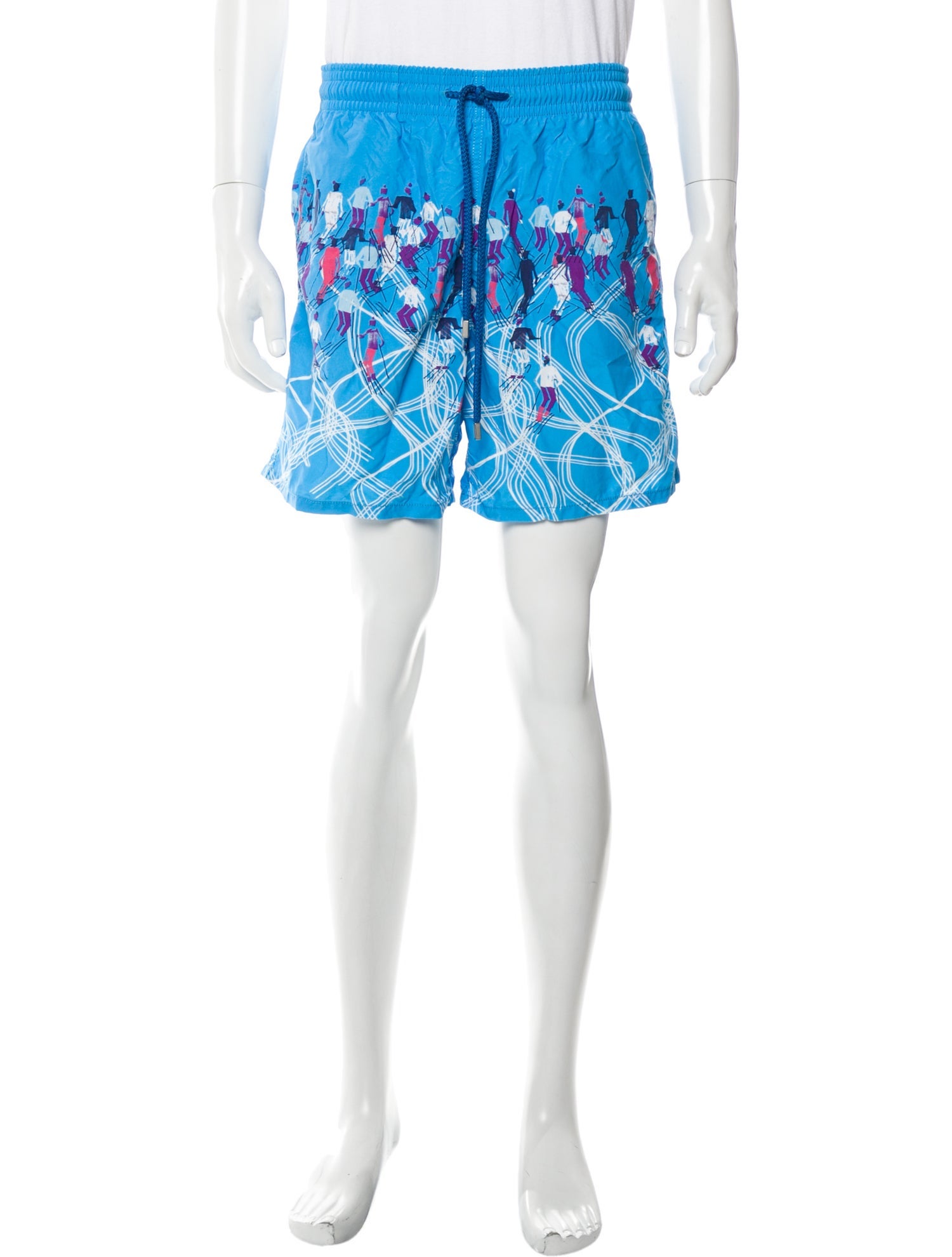 Vilebrequin Printed Swim Trunks - Blue Swimwear, Clothing - WVILE29036 ...