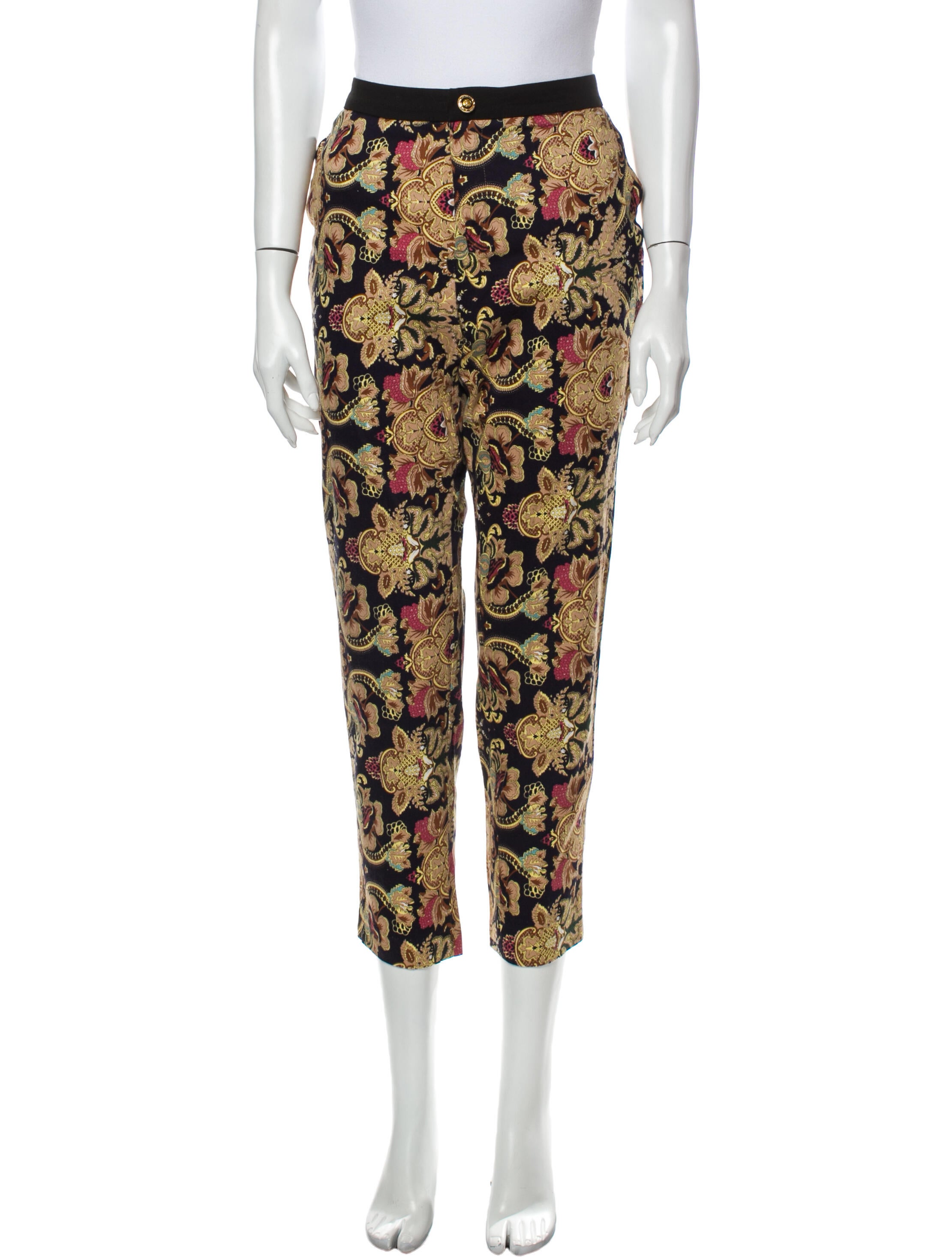 Versace Jeans Vintage Straight Leg Pants - 10.5" Rise Pants, Clothing ...