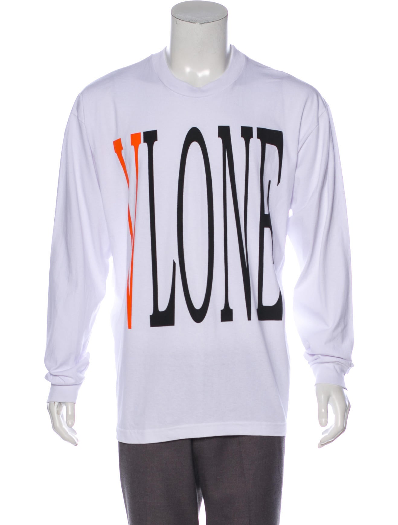 Vlone Long Sleeve Logo T-Shirt - Clothing - WVLNG20038 | The RealReal