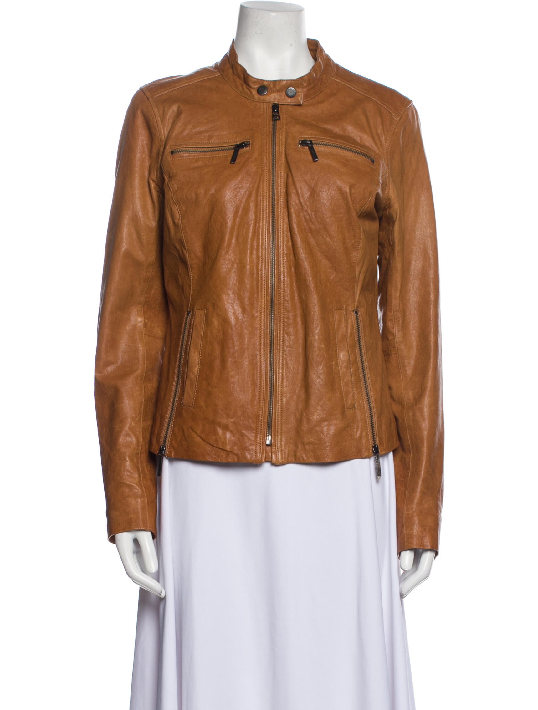 Vince Leather Jacket - Brown Jackets, Clothing - WVN192267 | The RealReal