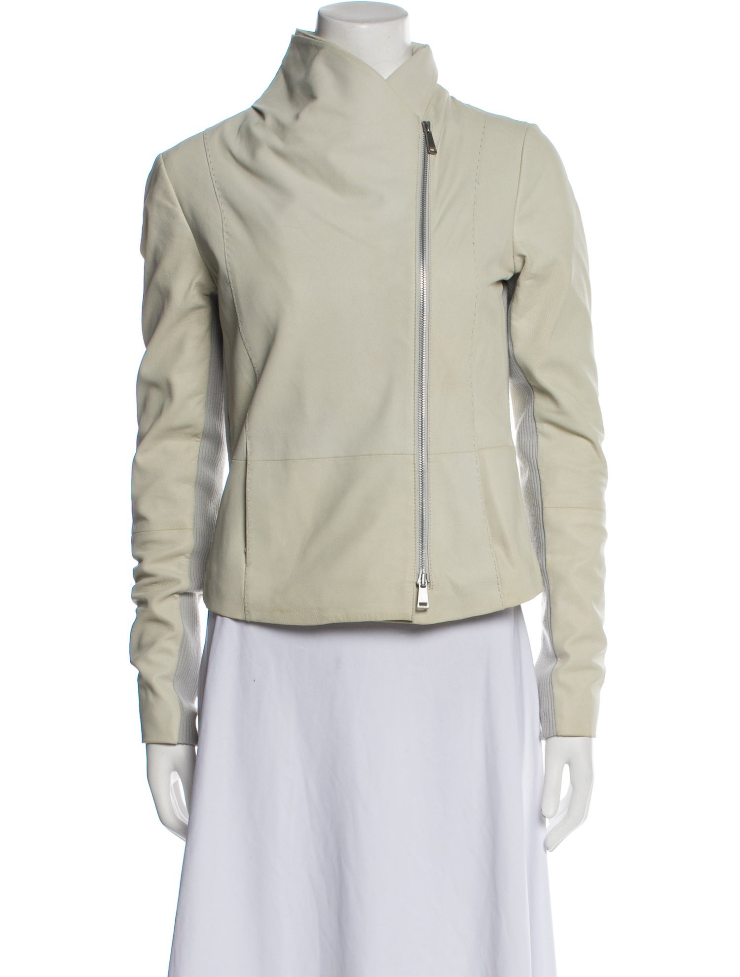 Vince Goat Leather Jacket - Green Jackets, Clothing - WVN262233 | The ...