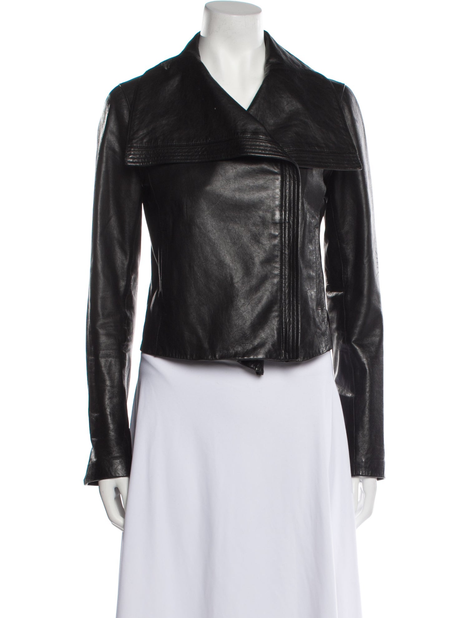 Vince Leather Biker Jacket - Black Jackets, Clothing - WVN268165 | The ...