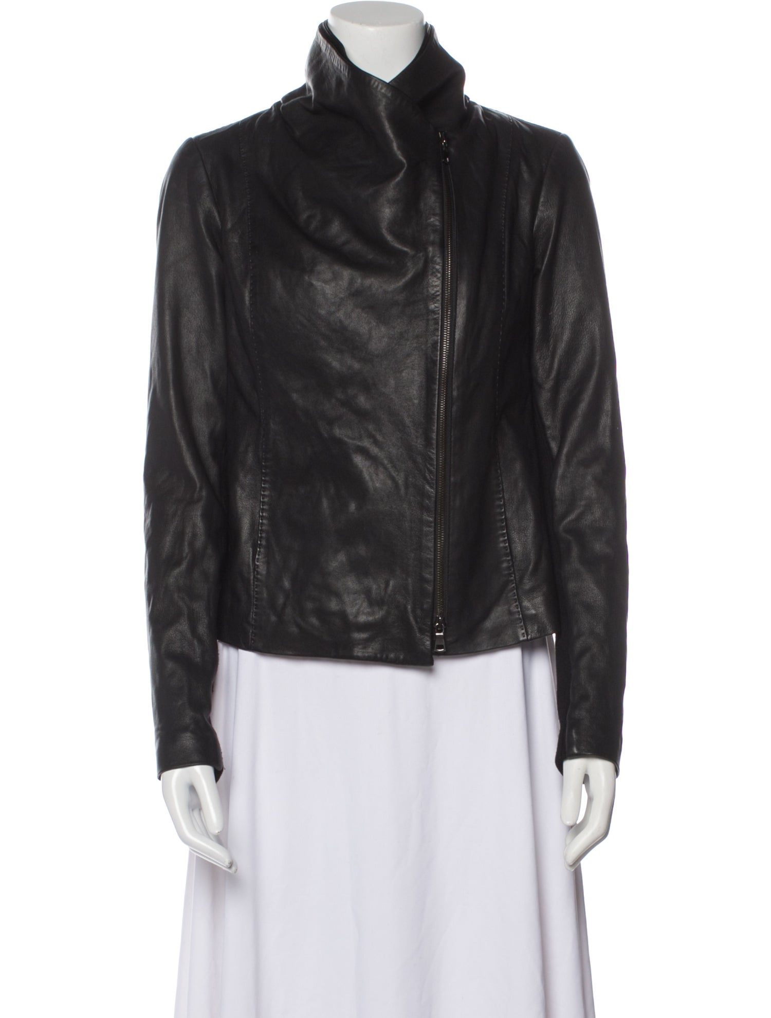 Vince Leather Biker Jacket - Black Jackets, Clothing - WVN292171 | The ...