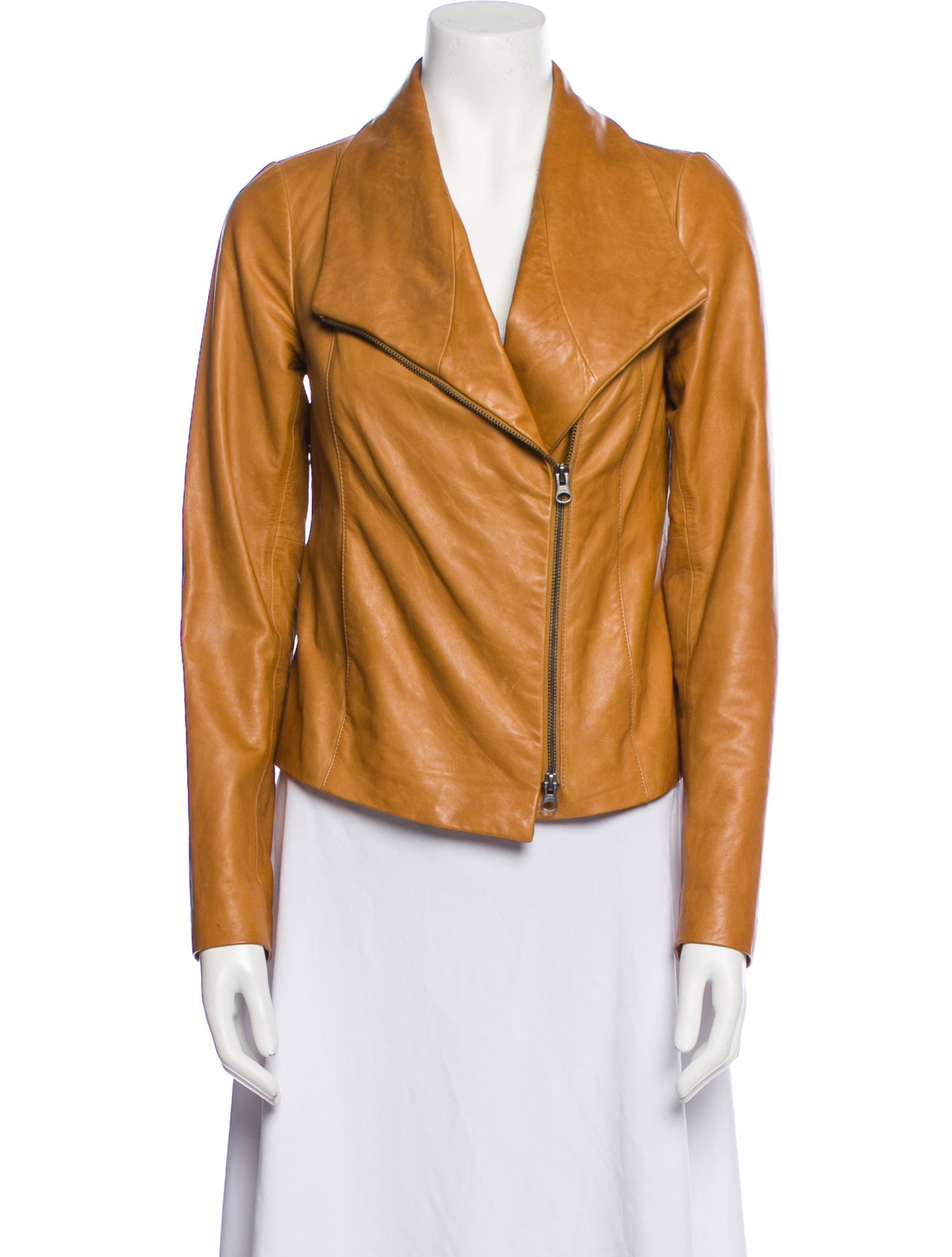 Vince Leather Jacket - Neutrals Jackets, Clothing - WVN304350 | The ...