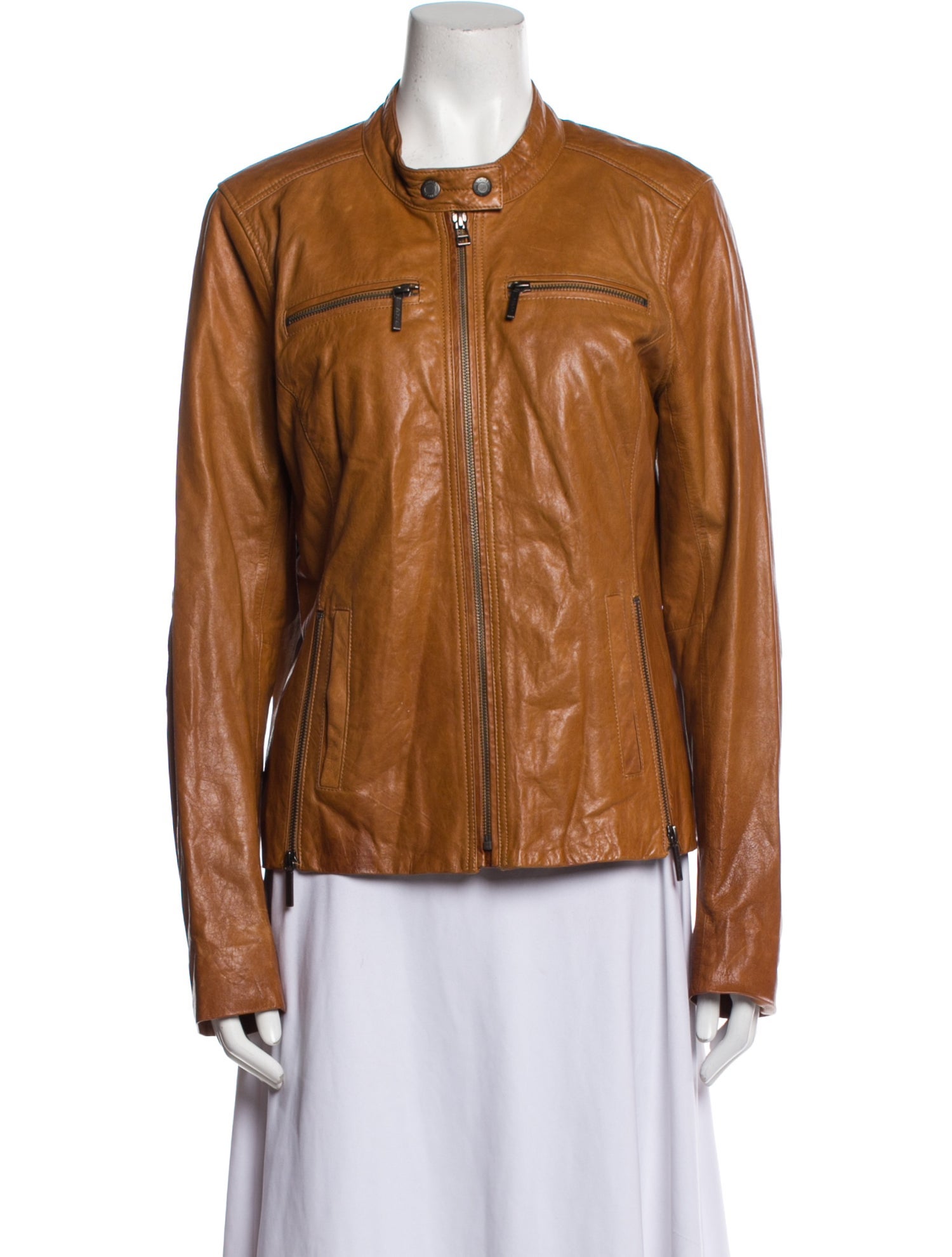 Vince Leather Jacket - Brown Jackets, Clothing - WVN311571 | The RealReal