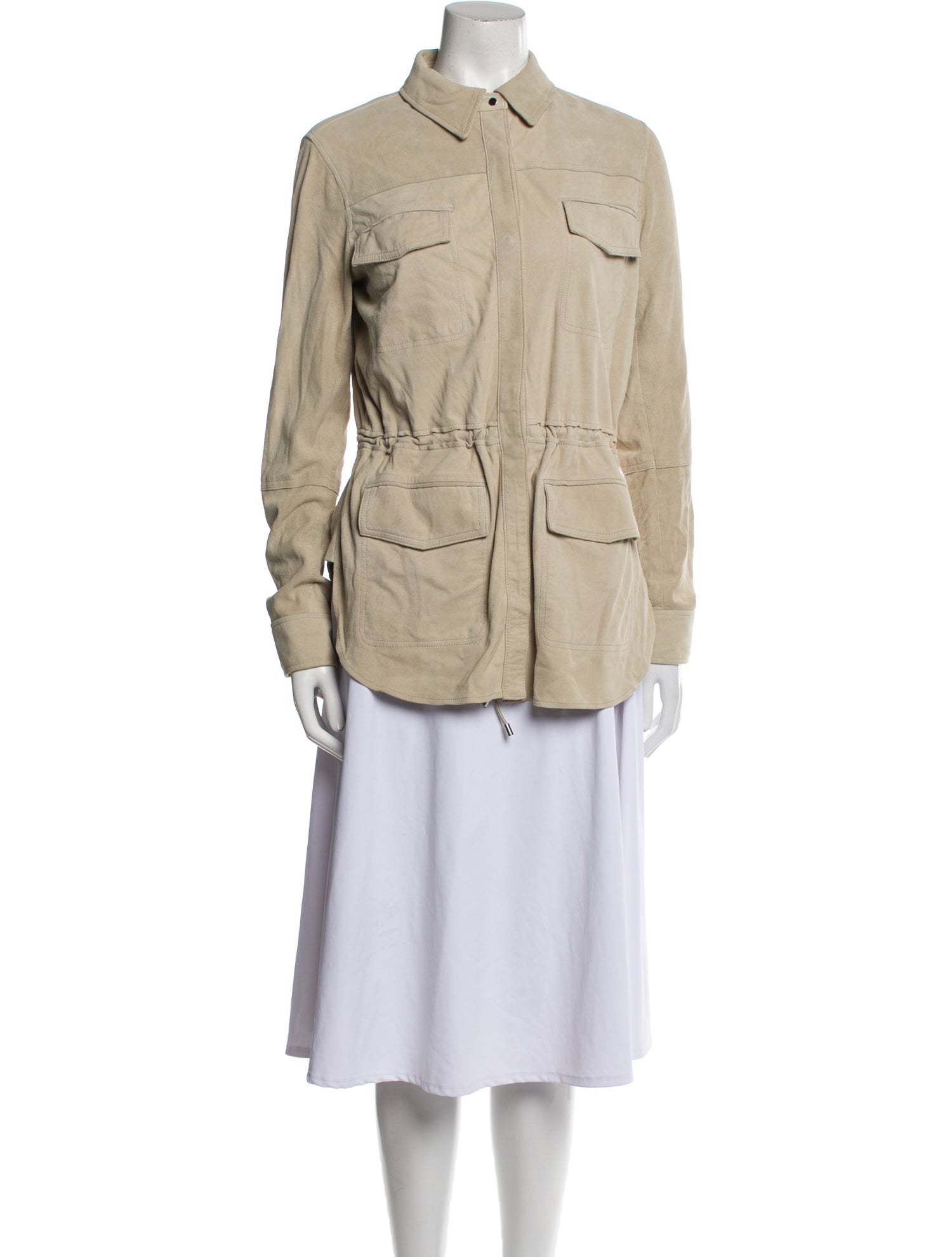 Vince Lamb Leather Utility Jacket - Neutrals Jackets, Clothing ...
