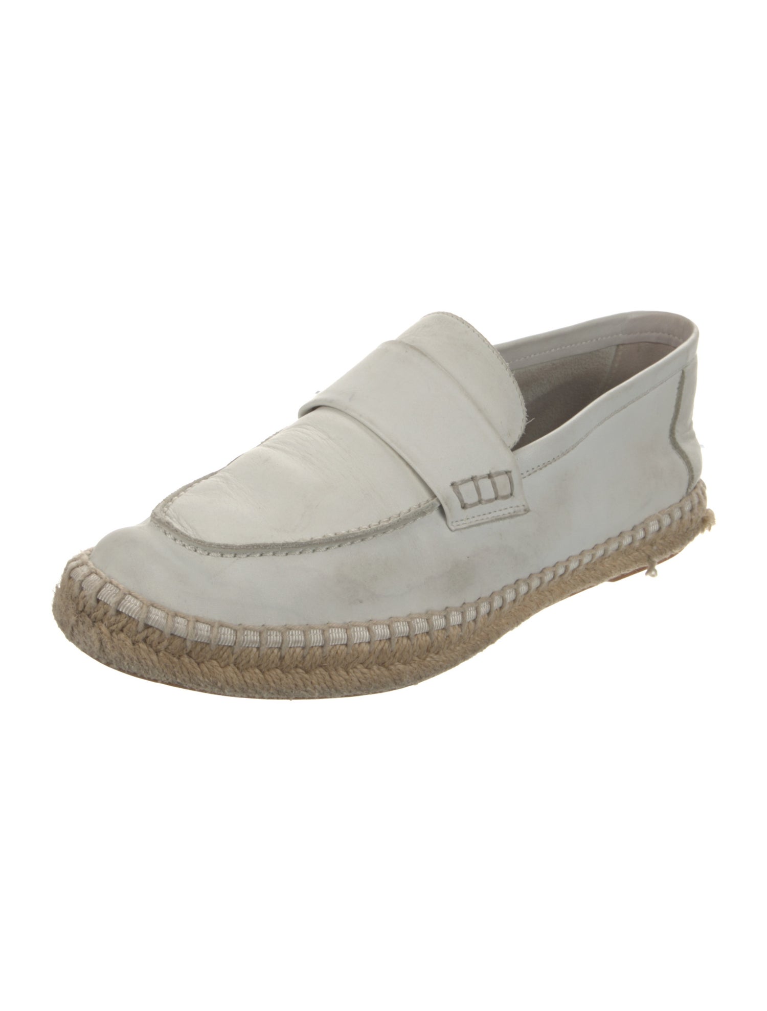 Vince Leather Espadrilles - White Flats, Shoes - WVN333057 | The RealReal