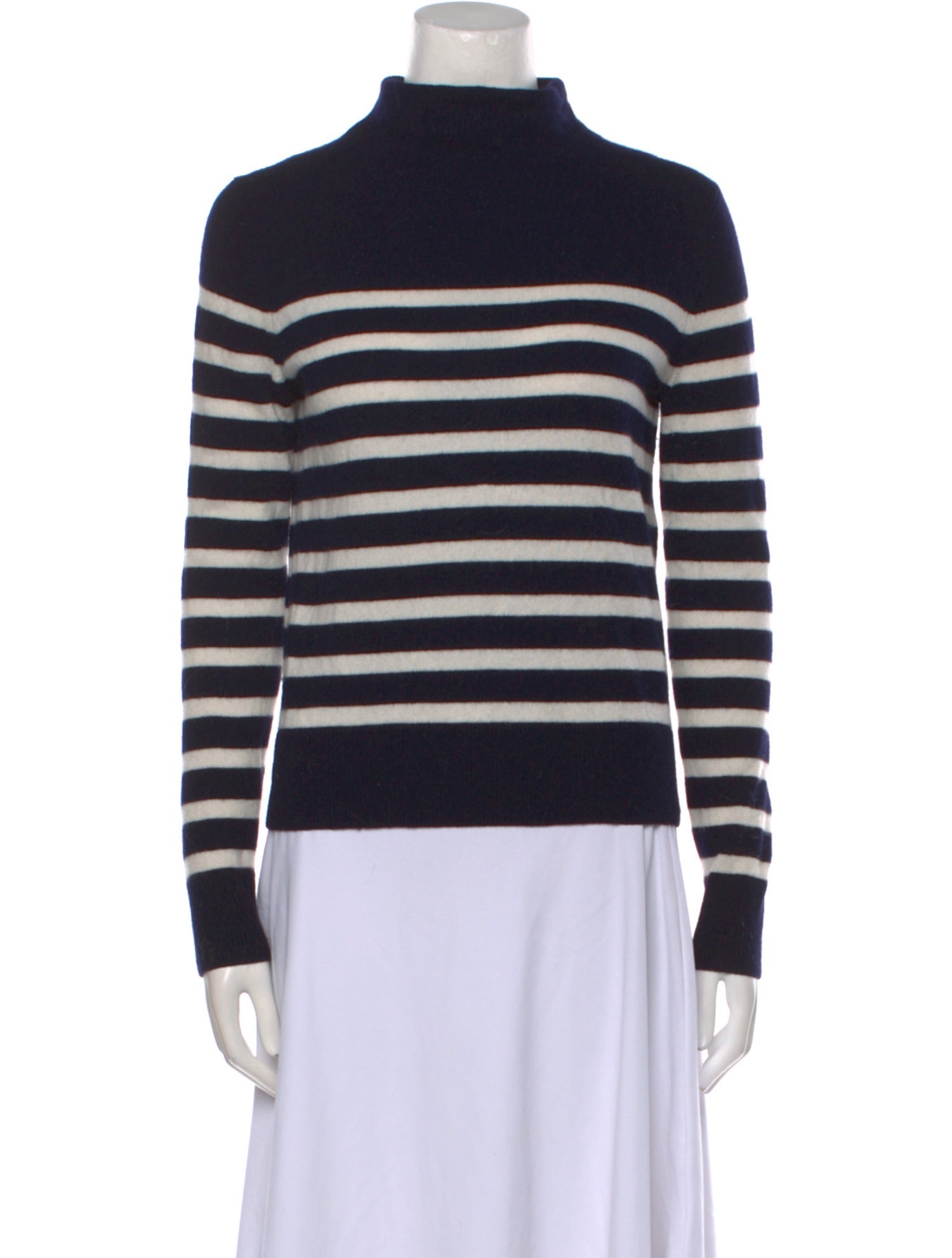 Vince Wool Striped Sweater - Blue Knitwear, Clothing - WVN361101 | The ...