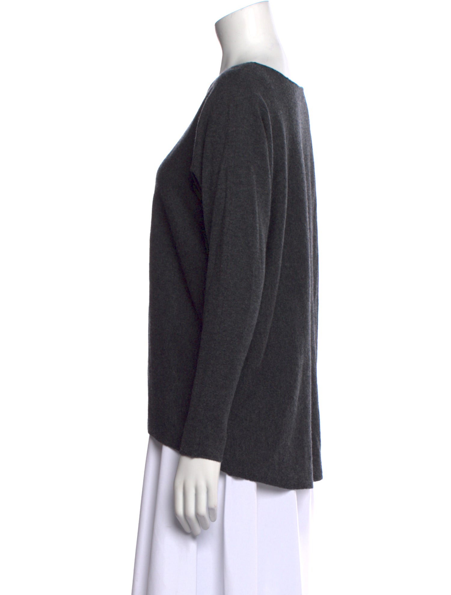 Grey by Jason Wu Cashmere V-Neck Sweater - Blue Knitwear, Clothing ...
