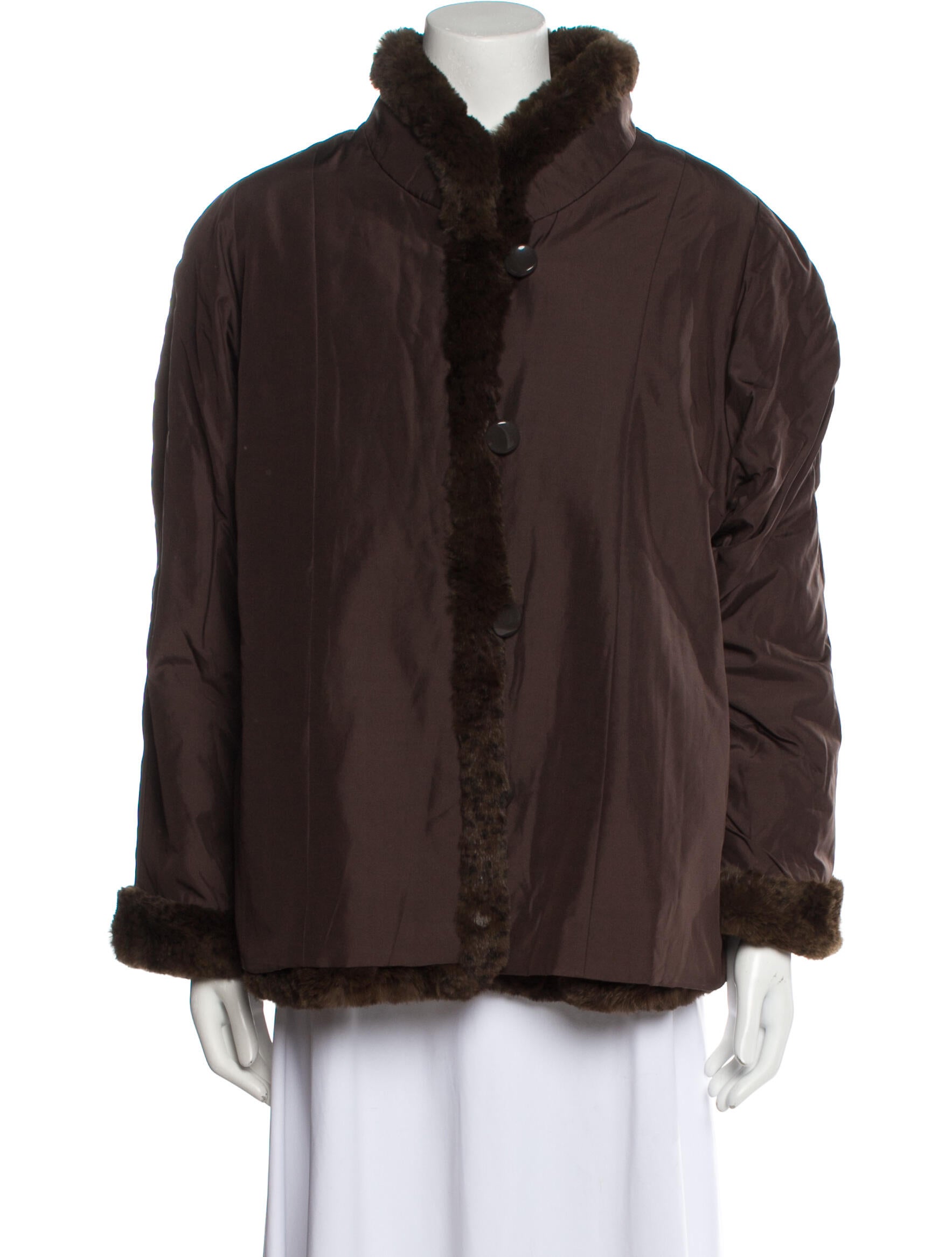 Fur Silk Fur Jacket - Brown Jackets, Clothing - WVNTG20993 | The RealReal