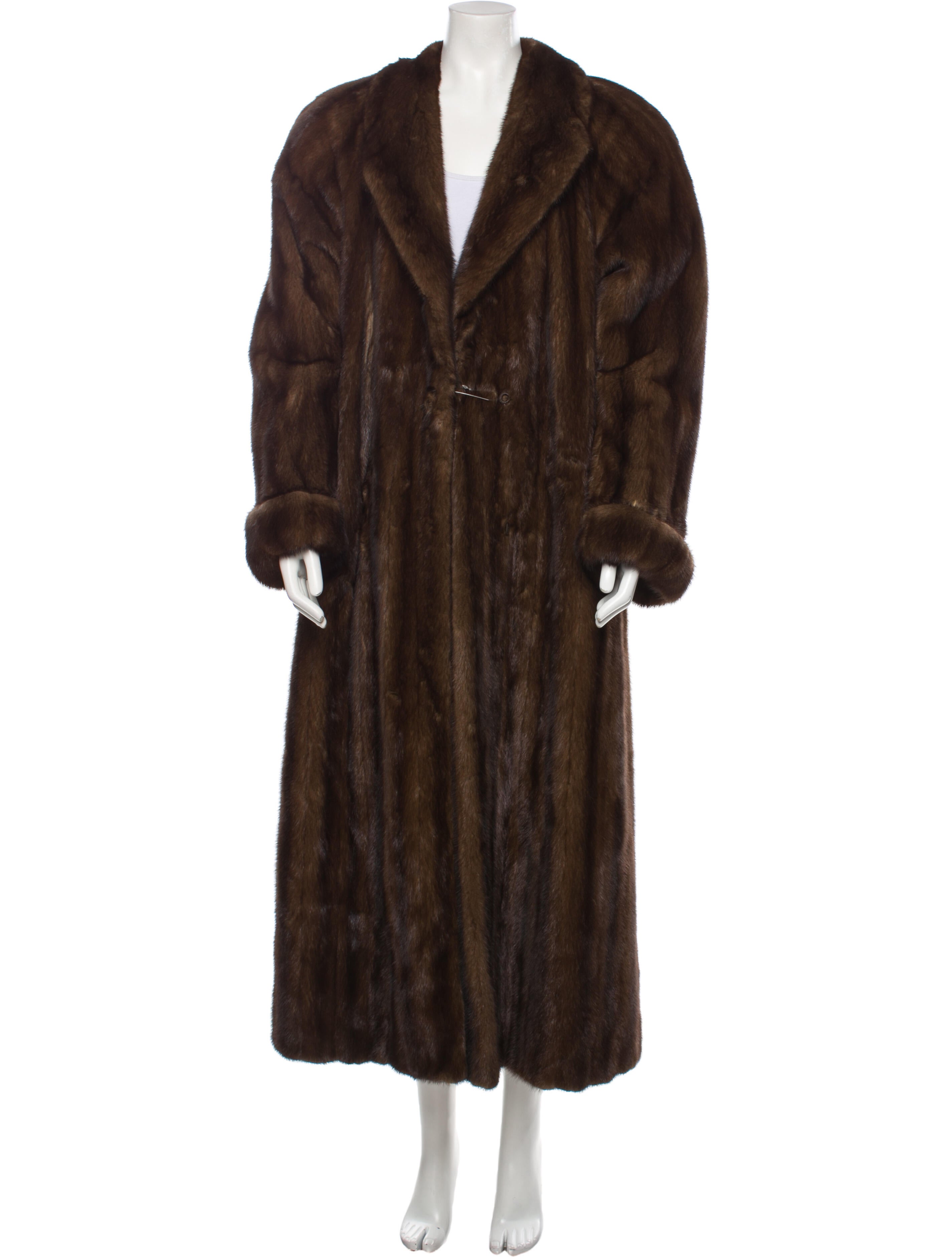 Max Zeller Furs Mink Fur Coat - Brown Coats, Clothing - WMZLF20006 ...