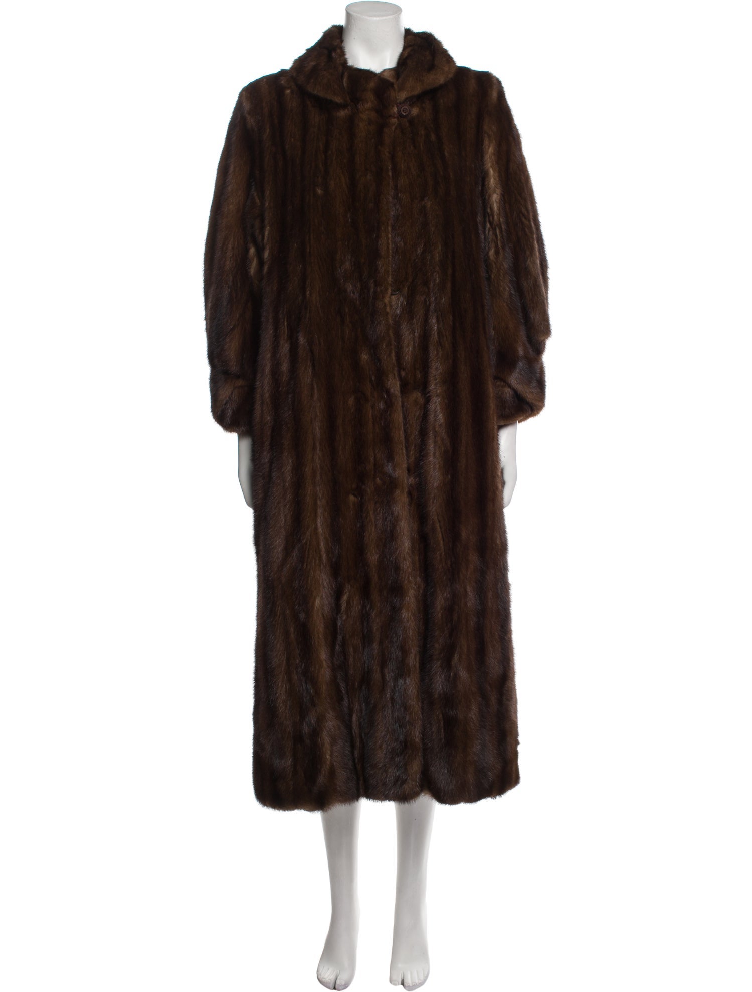 Max Zeller Furs Mink Fur Coat - Brown Coats, Clothing - WMZLF20006 ...