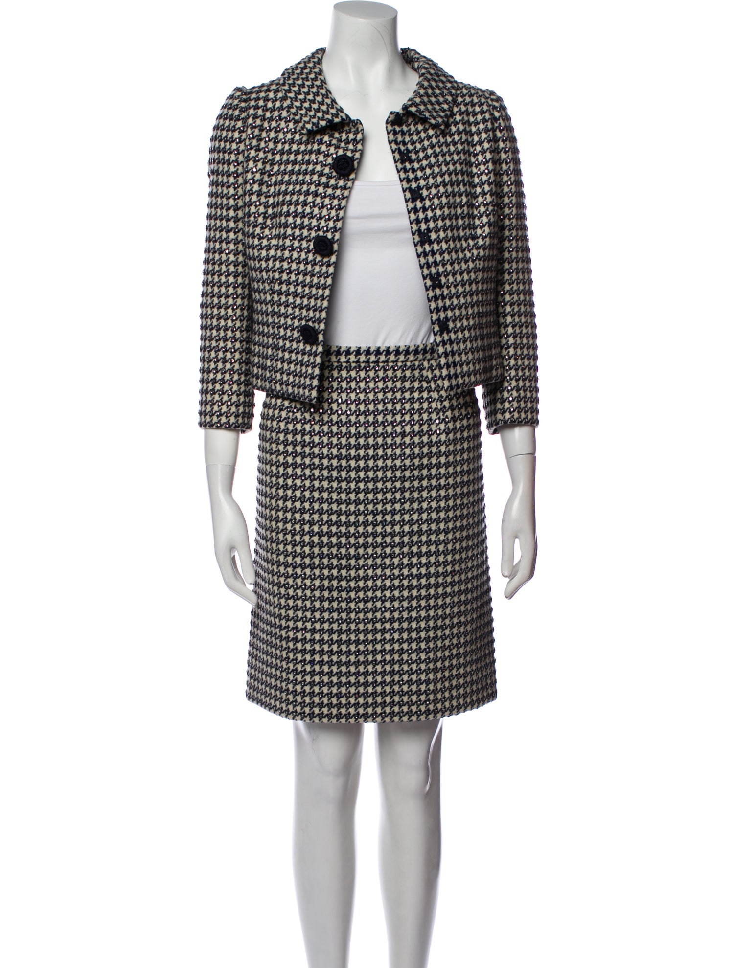 Bob Bugnand Vintage Late 1950's - Early 1960's Skirt Suit - Metallic ...