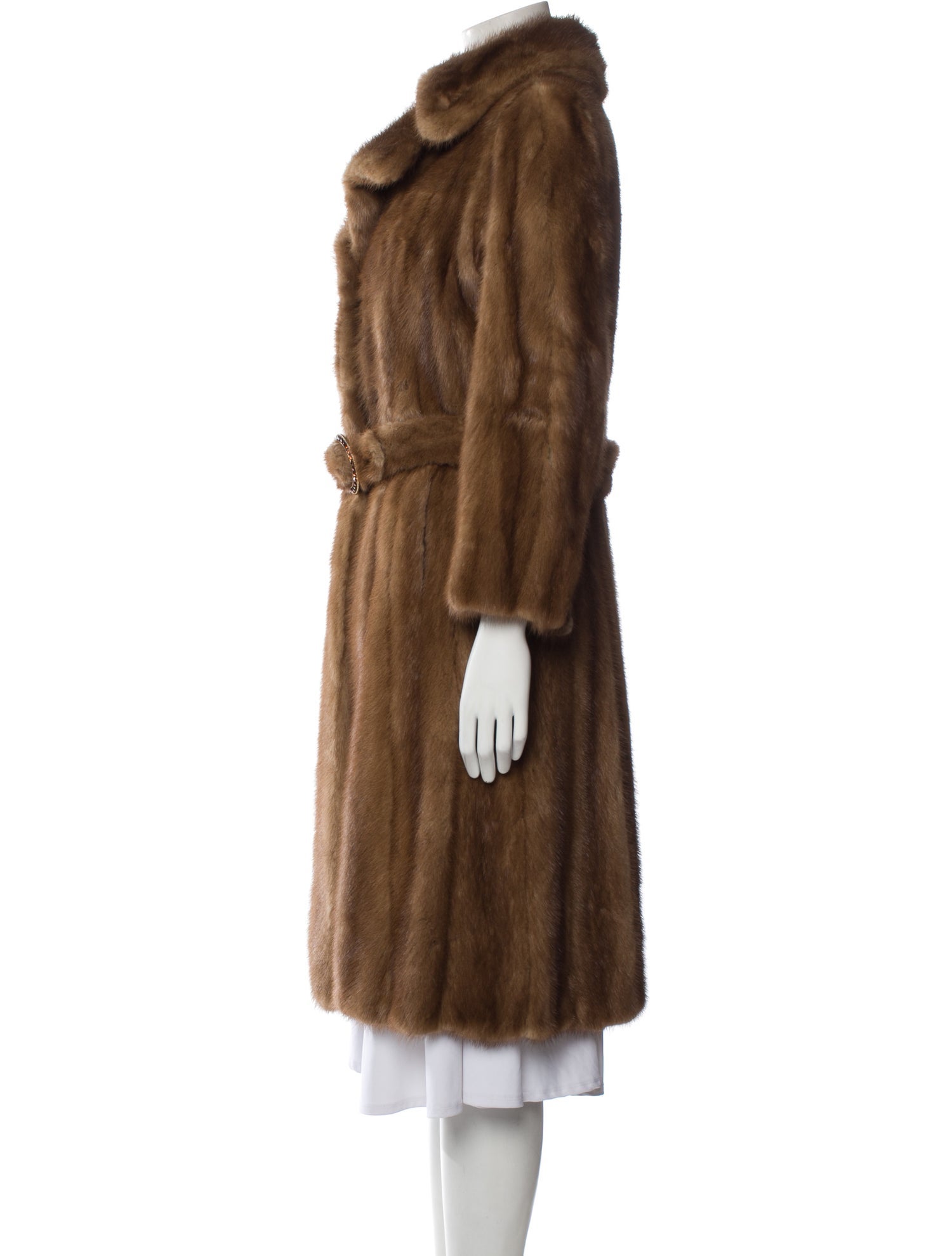 Zandra Rhodes Vintage Mink Fur Coat - Brown Coats, Clothing - ZRD20473 ...