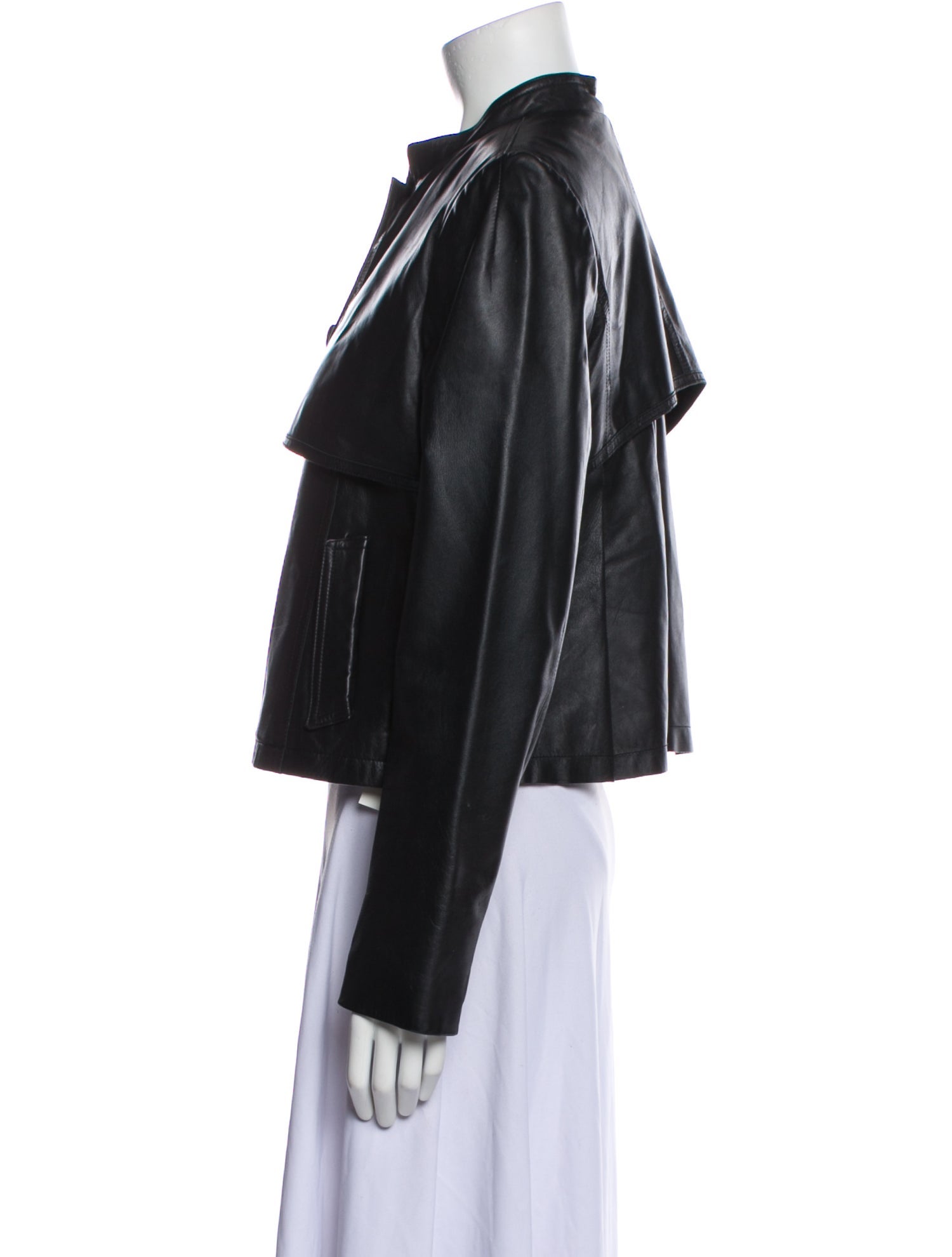 Alexander McQueen Leather Jacket - Blue Jackets, Clothing - ALE199827 ...