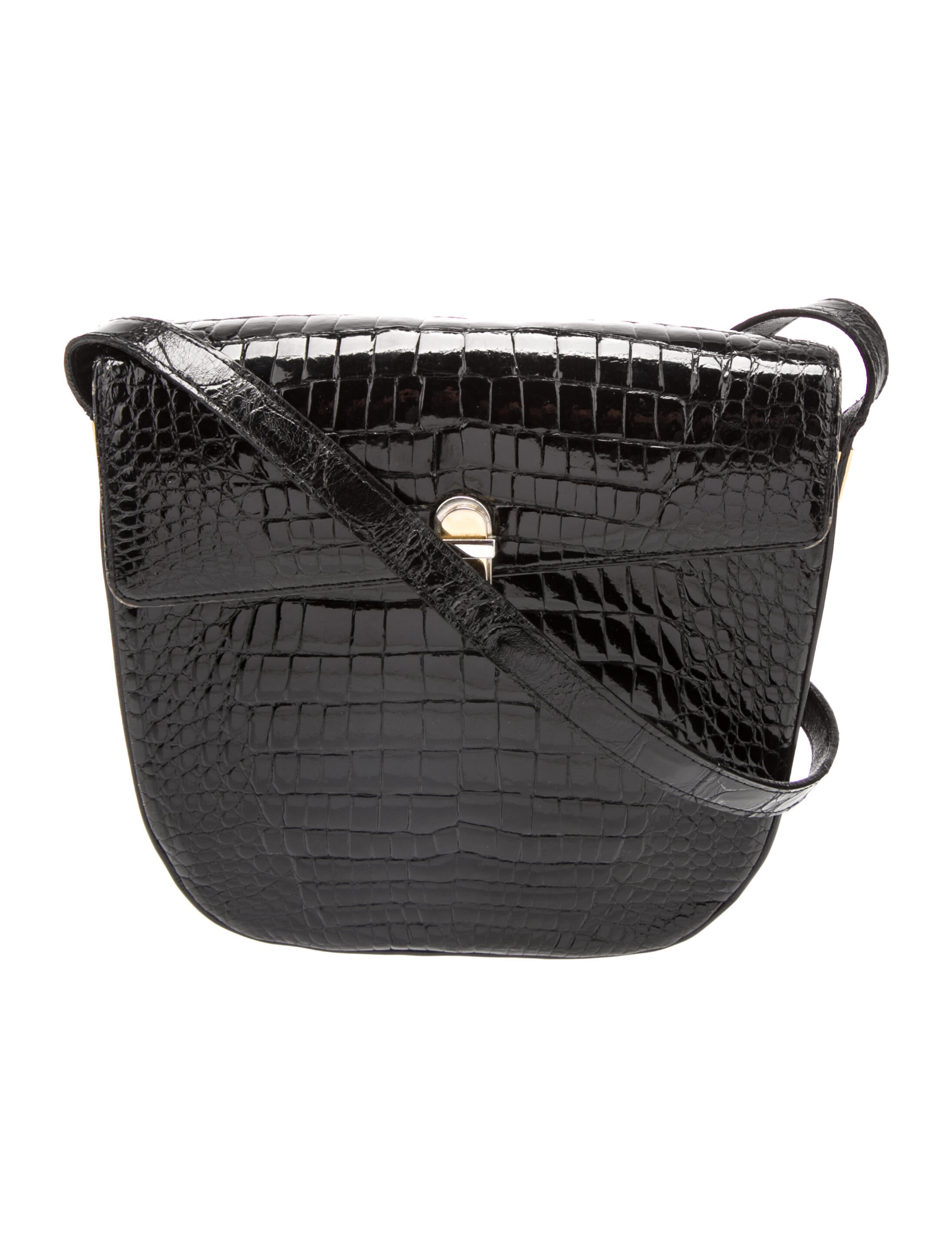 Vintage - Unbranded Crocodile Crossbody Bag - Black Crossbody Bags ...