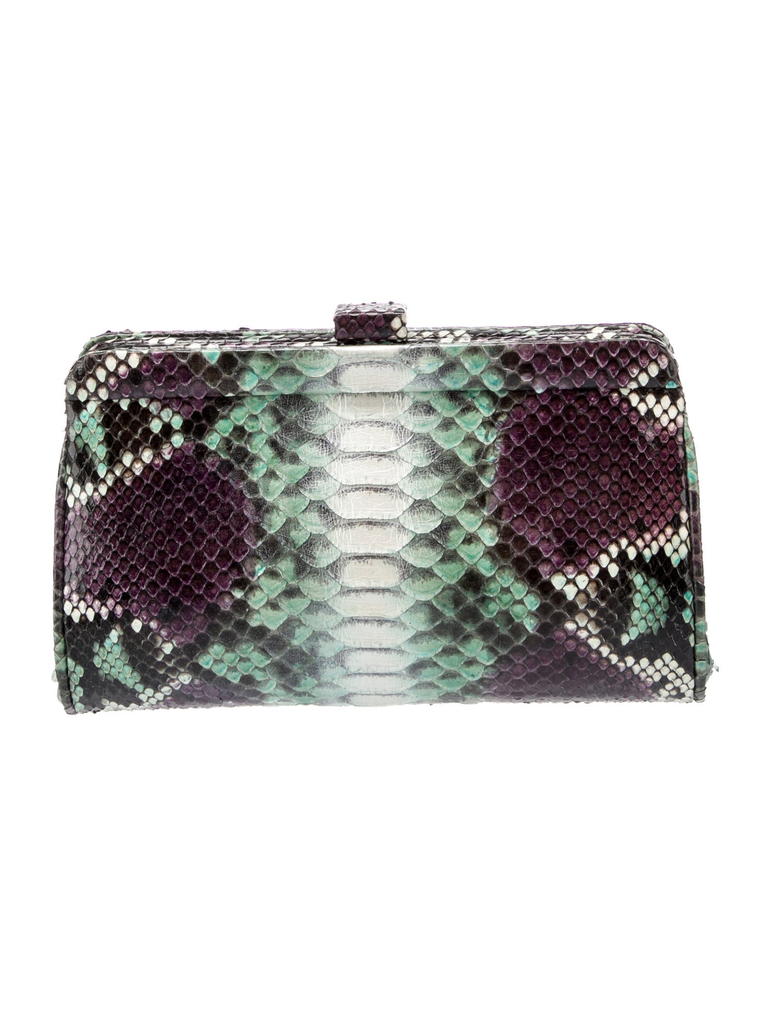 Kotur Crystal Embellished Snakeskin Clutch - Blue Clutches, Handbags ...