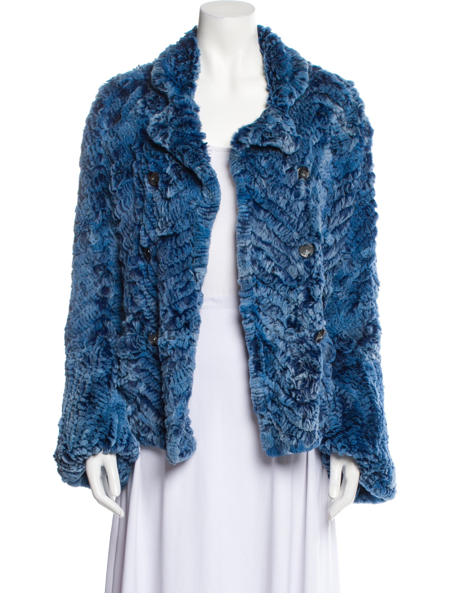 Vintage - Unbranded Fur Jacket - Blue Jackets, Clothing - WVNTG44044 ...