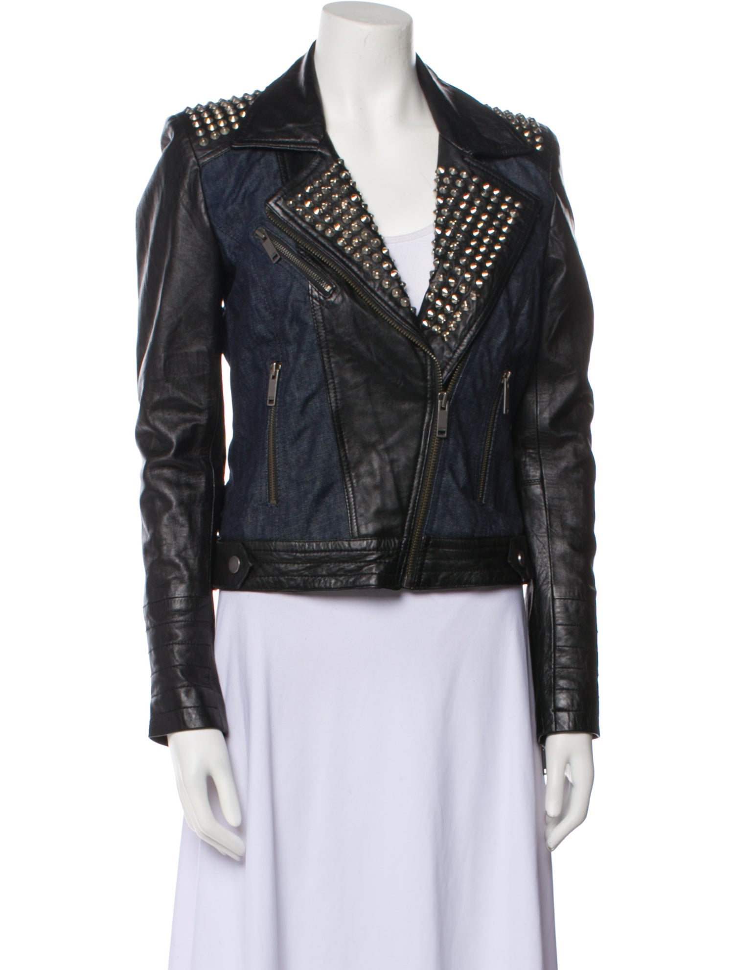 Vintage - Unbranded Leather Biker Jacket - Black Jackets, Clothing ...