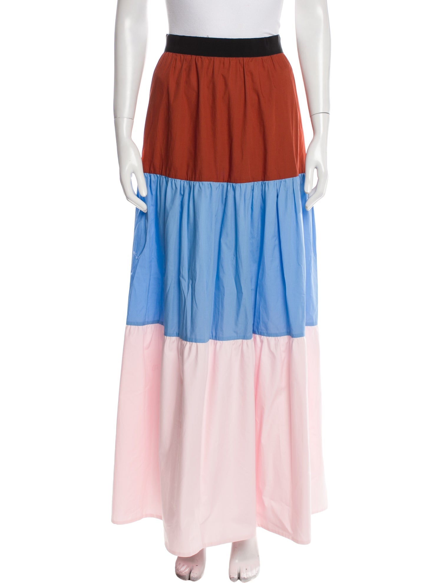 Vivetta Colorblock Pattern Long Skirt w/ Tags - Pink Skirts, Clothing ...