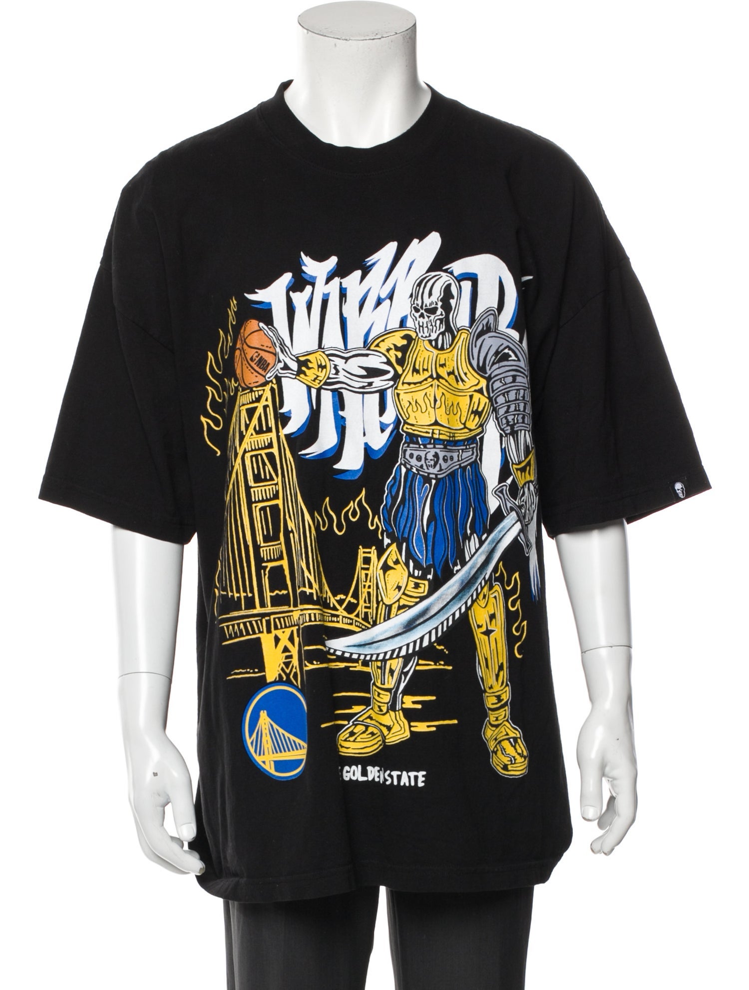 Warren Lotus x NBA Graphic Print Crew Neck T-Shirt - Black T-Shirts ...