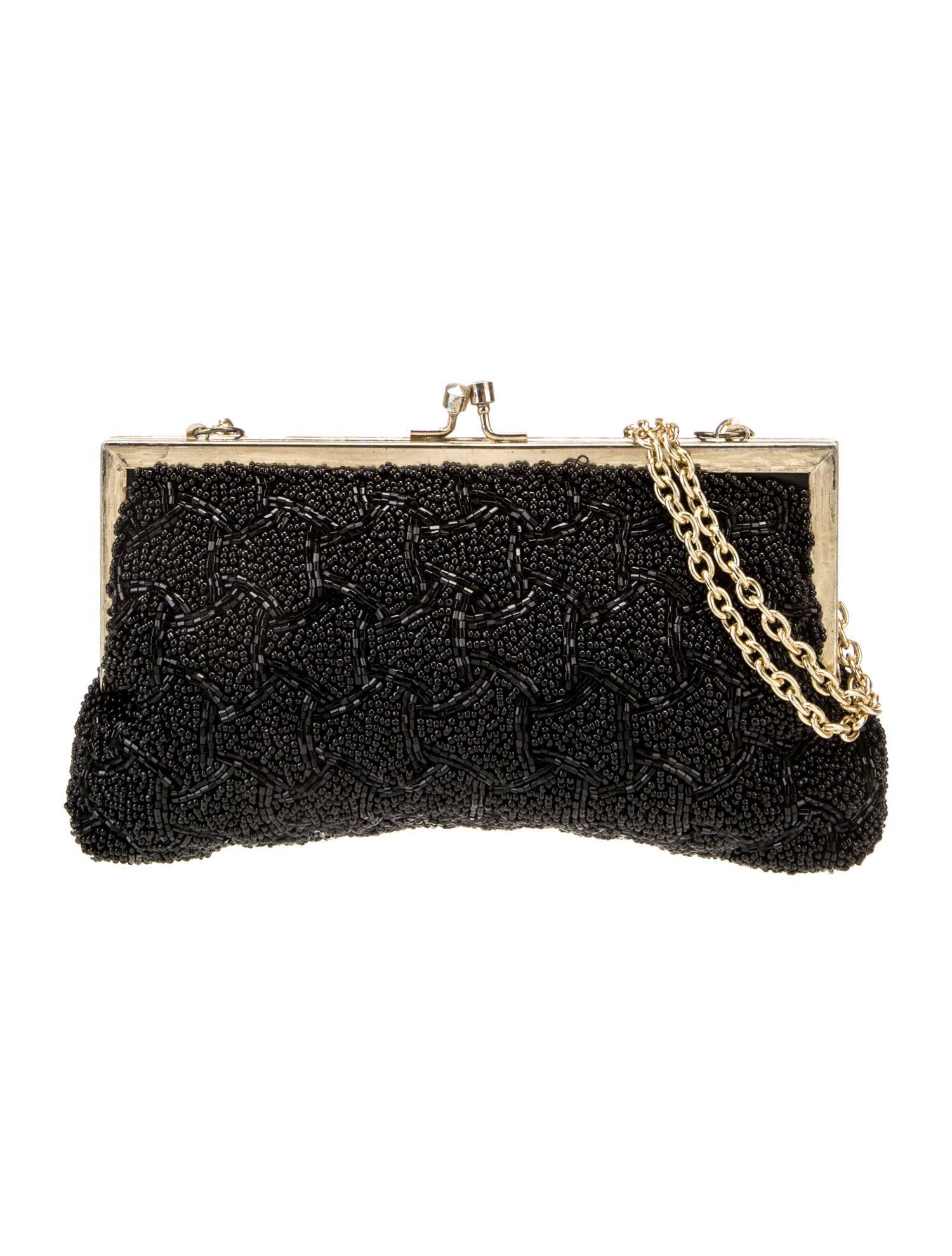 Walborg Beaded Evening Bag - Black Evening Bags, Handbags - WWABL20213 ...