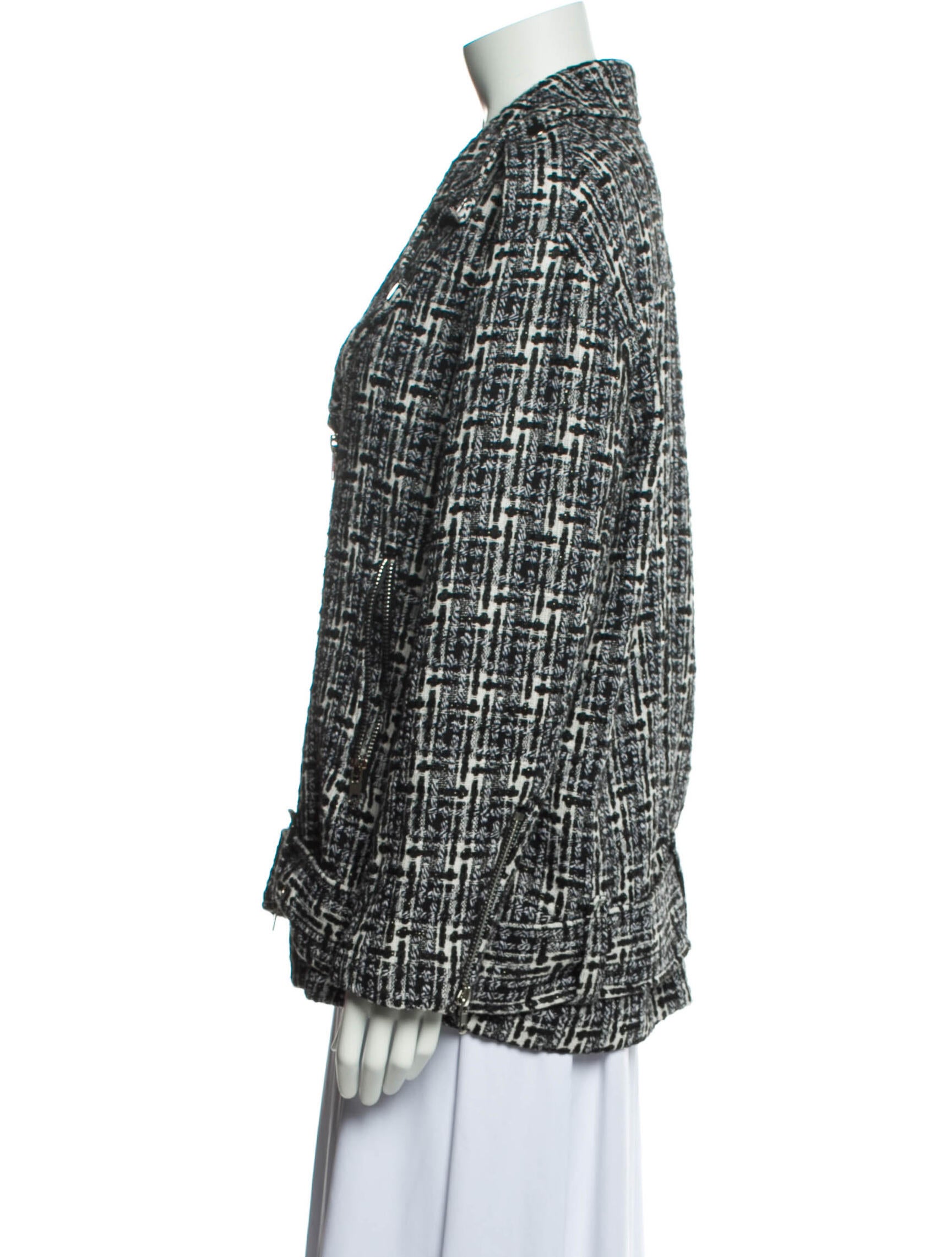 Walter Baker Tweed Pattern Blazer - Black Jackets, Clothing ...