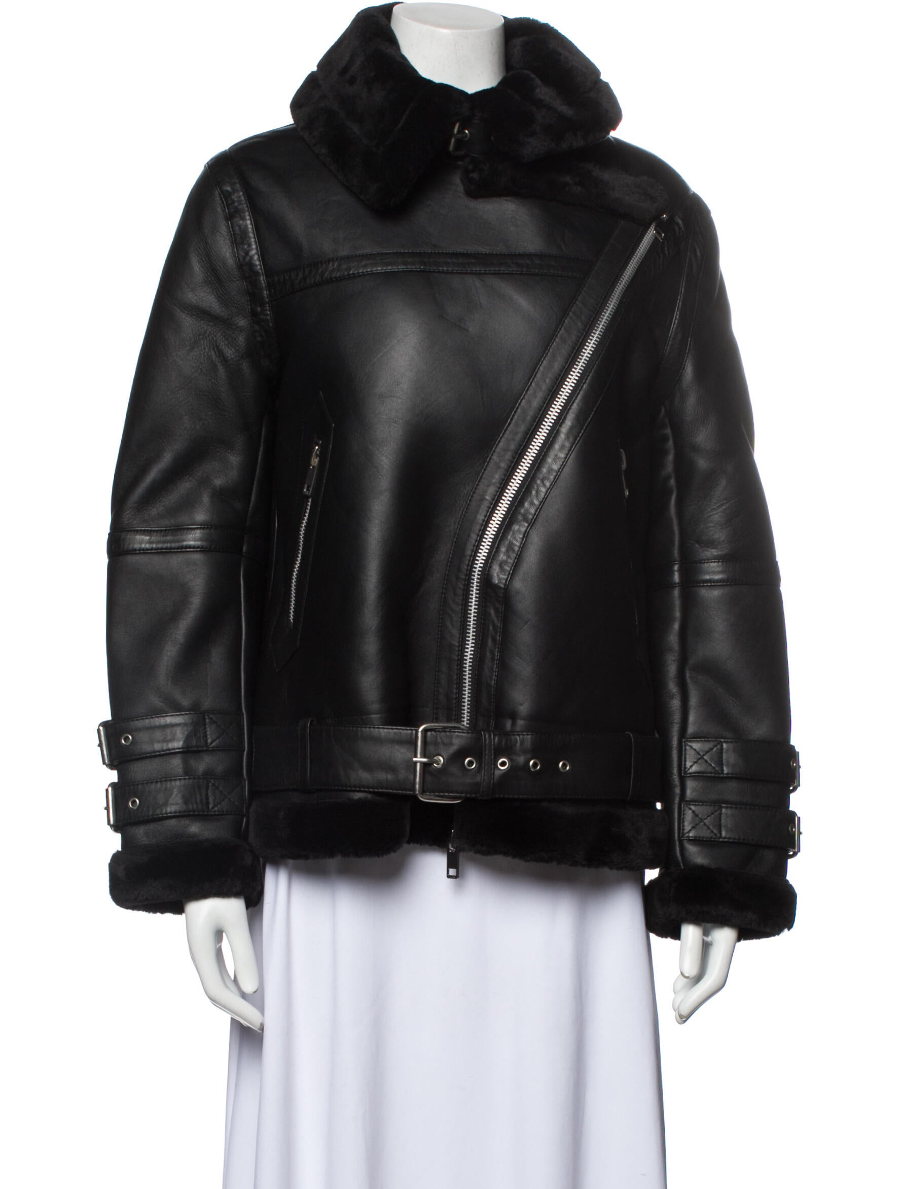Walter Baker Leather Biker Jacket - Black Jackets, Clothing ...