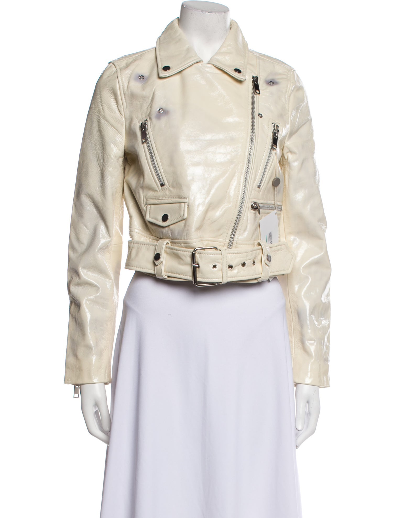 Walter Baker Lamb Leather Biker Jacket - Neutrals Jackets, Clothing ...