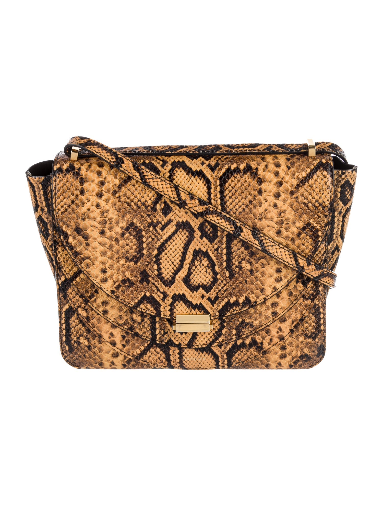 Carlos Falchi Snakeskin Crossbody Bag - Neutrals Crossbody Bags ...