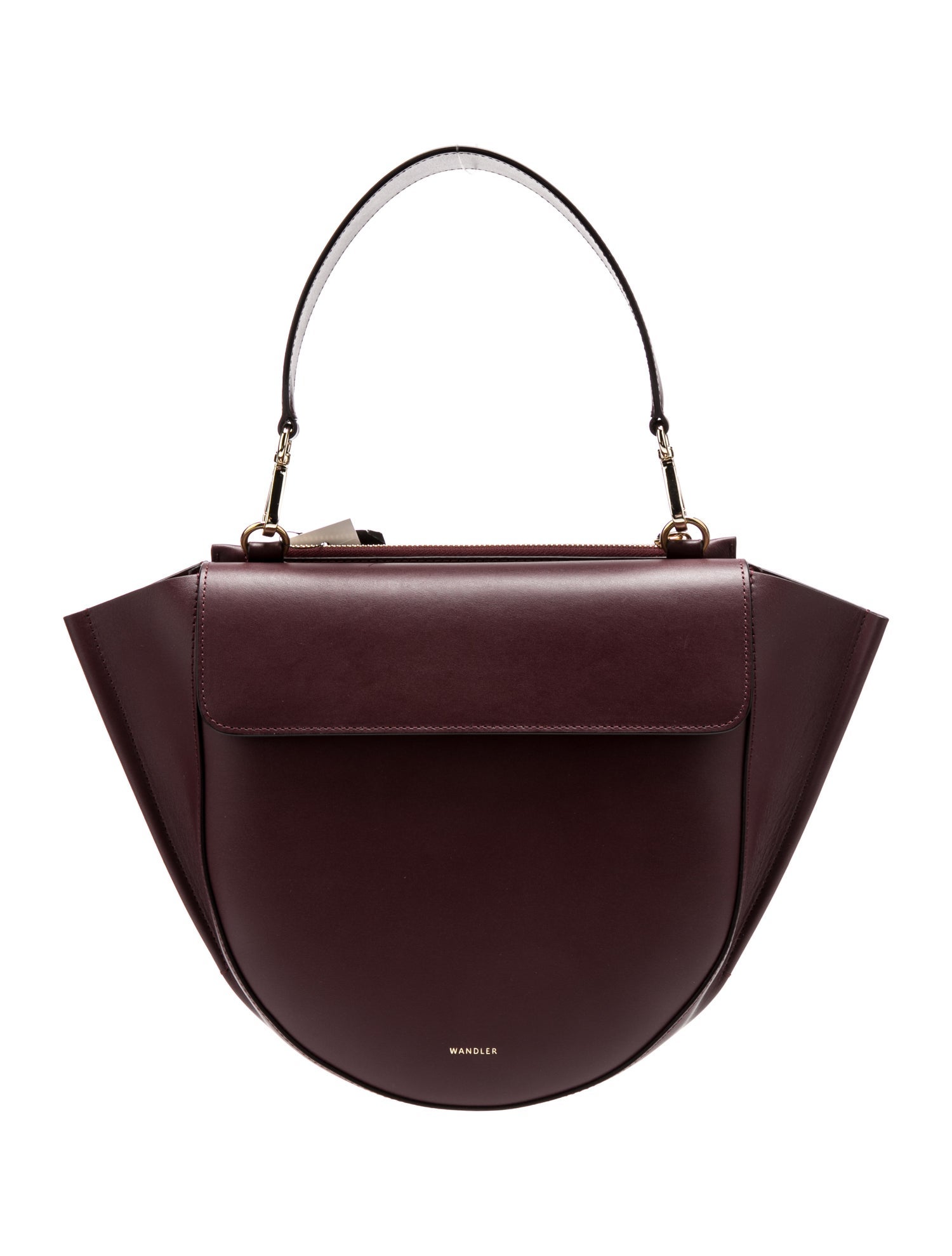 WANDLER Leather Top Handle Bag w/ Tags - Red Handle Bags, Handbags - WWAND23588 | The RealReal