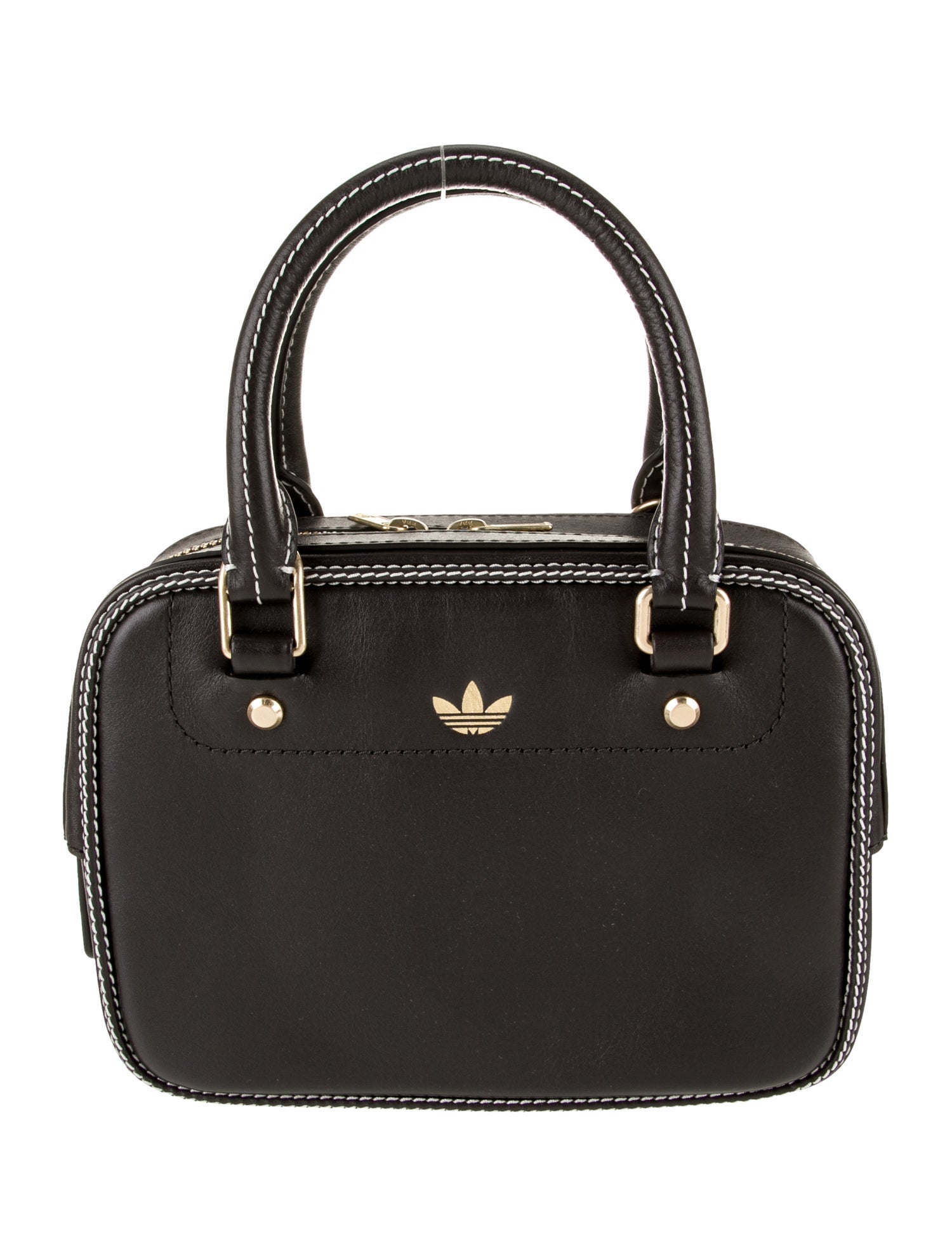 Wales Bonner x adidas Originals Leather Top Handle Bag - Brown Handle ...