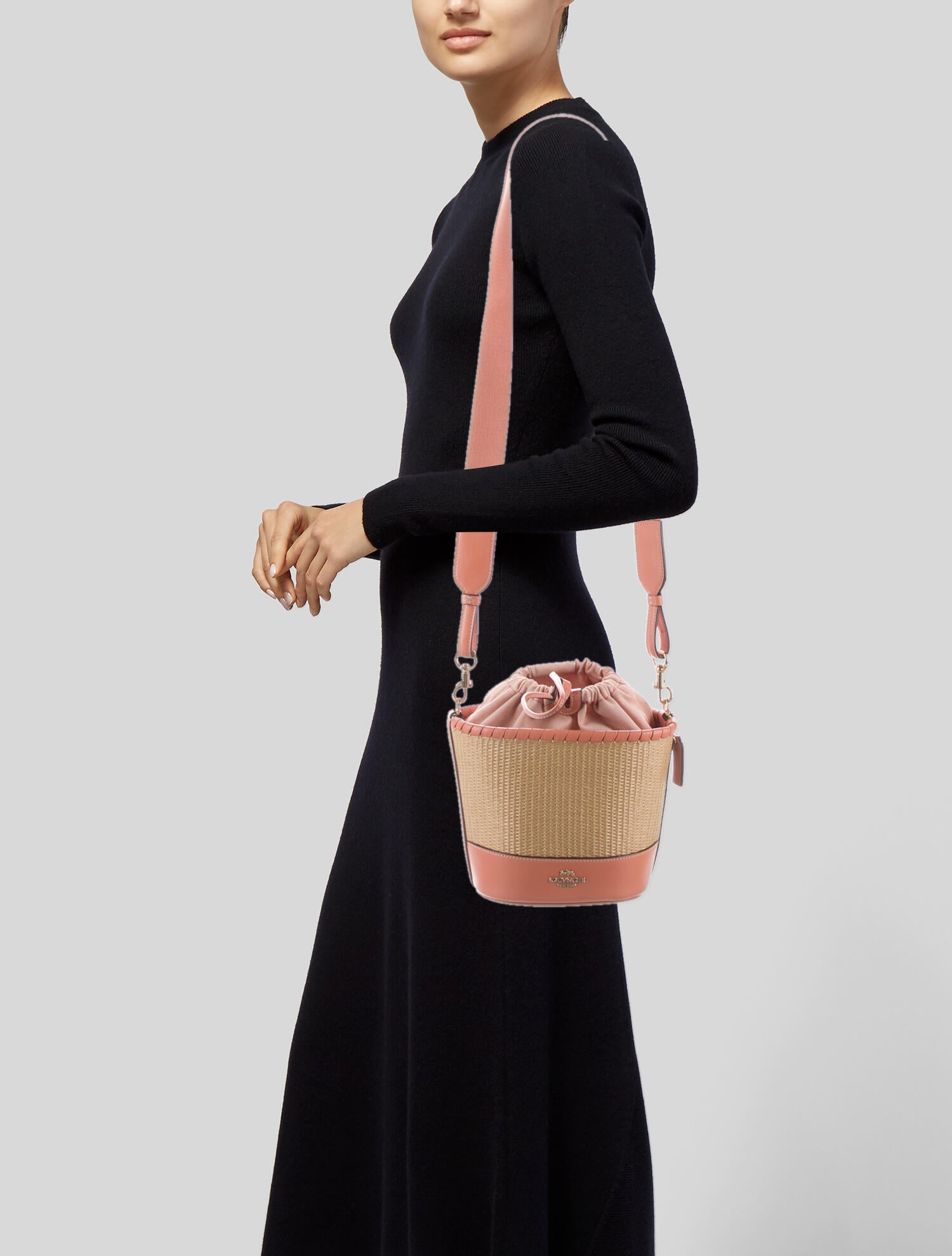 Coach 1941 Straw Bucket Bag - Orange Bucket Bags, Handbags - WWCCH26220 ...